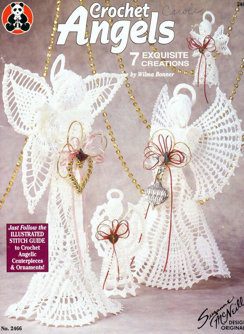 Lace Christmas Angels, Snowflakes and Various Crochet Ornaments Vintage ...