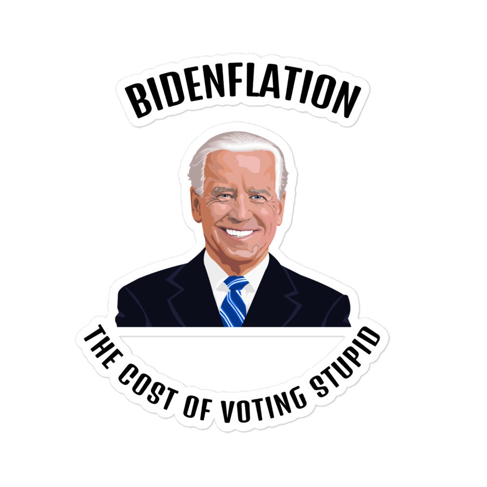 Bidenflation Anti Joe Biden Sticker Bubble-free Stickers Conservative ...