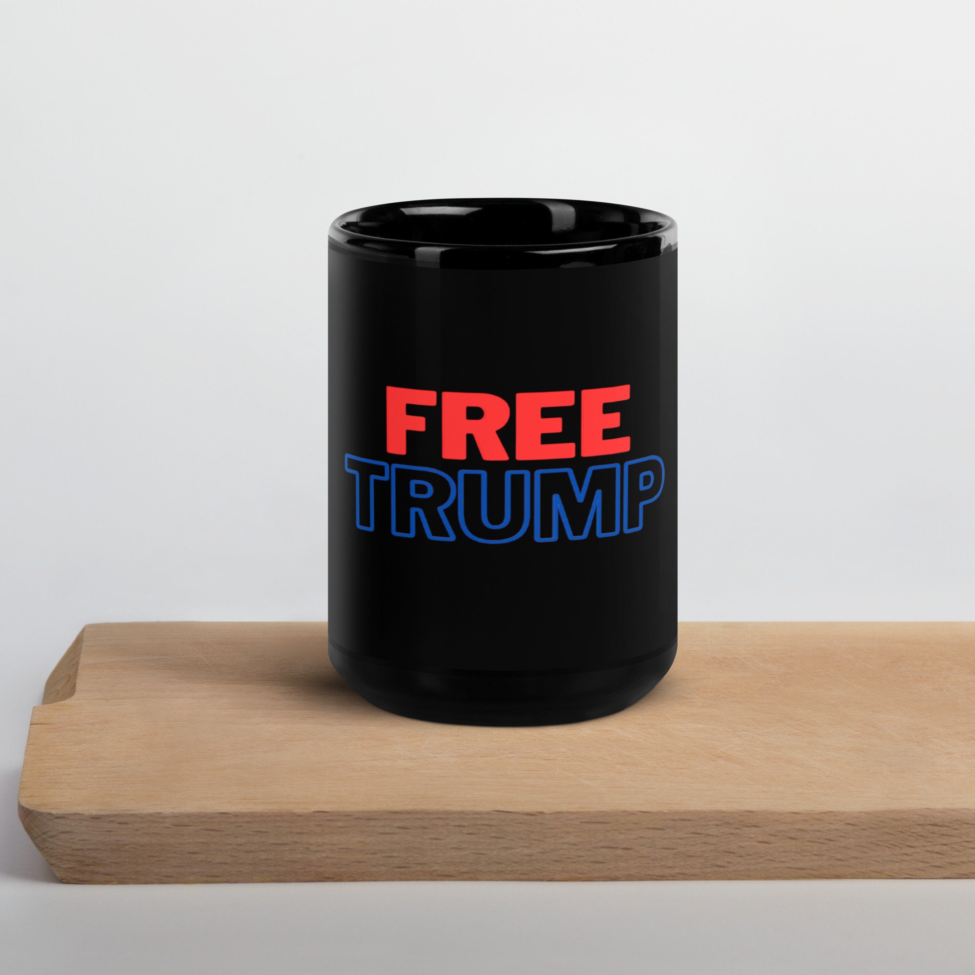 Free Trump Black Glossy Mug Donald Trump Coffee Cup Pro America Pro ...