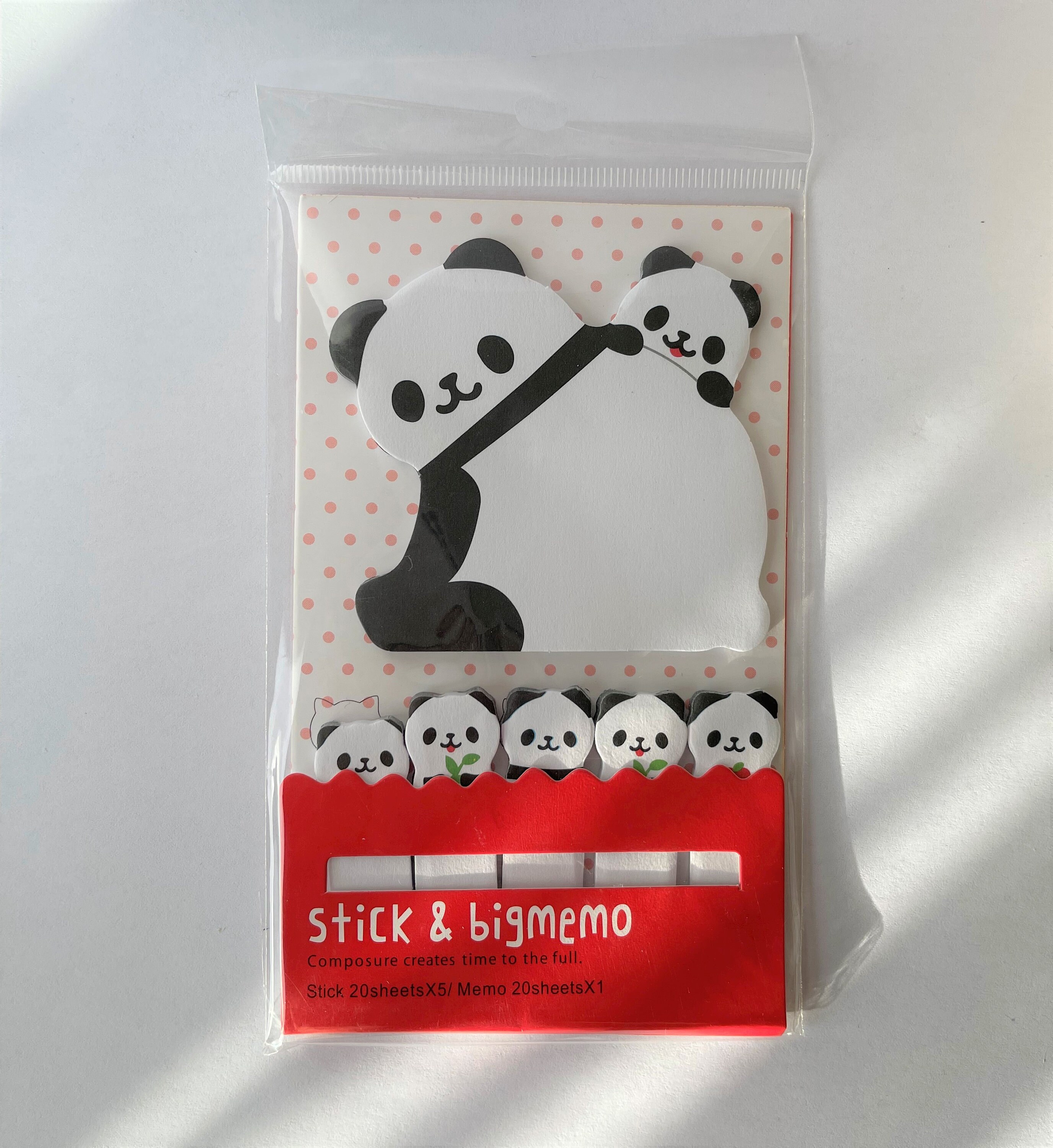 Panda Sticky Notes Sticky Note Pads Cute Sticky Notes - Etsy