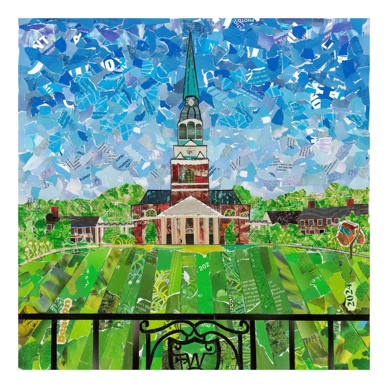 Wait Chapel on the Campus of Wake Forest University, Wake Forest ...