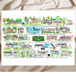 Personalized Neighborhood Map, See Your House in the Center of Your ...