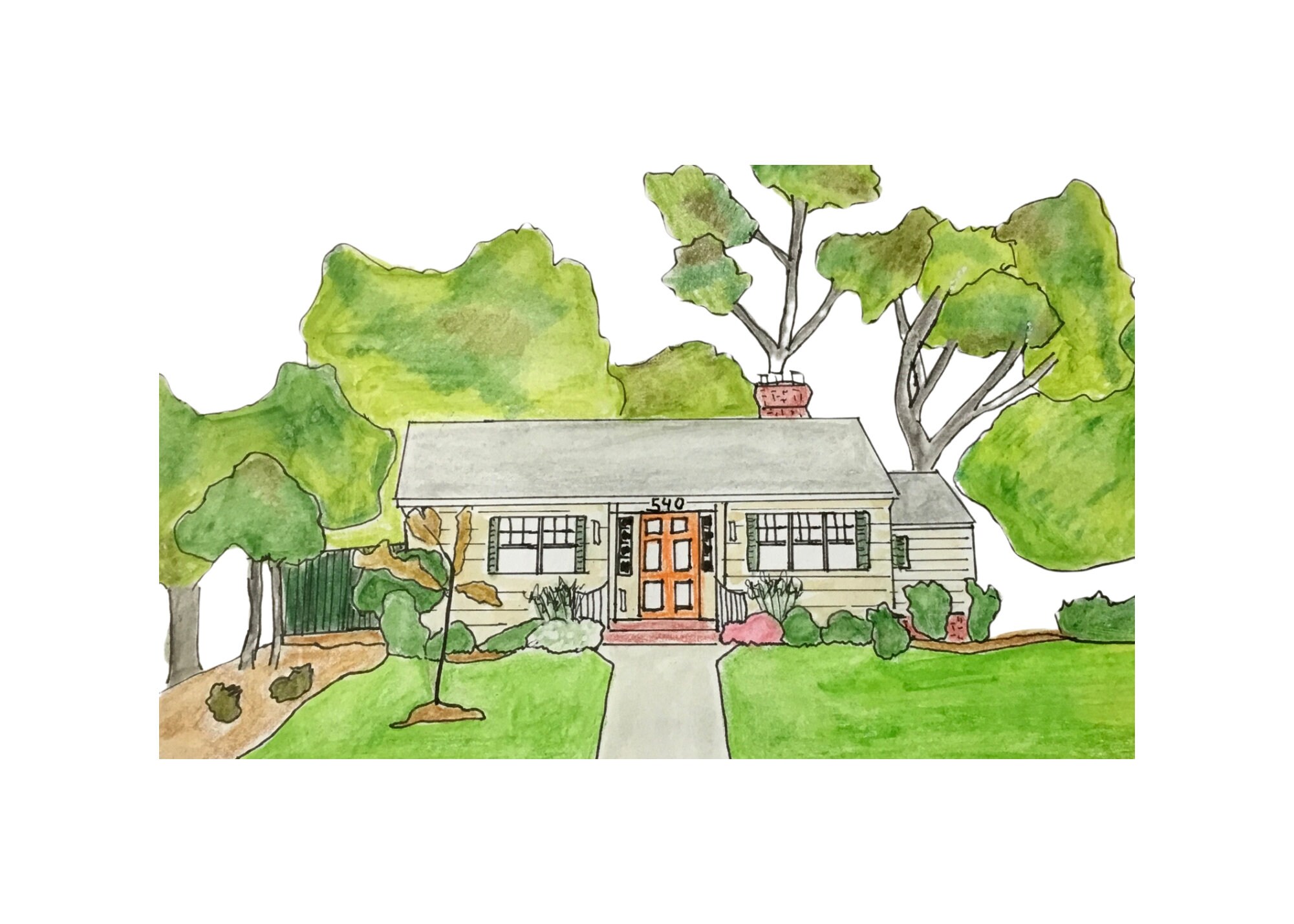 Personalized Neighborhood Map, See Your House in the Center of Your ...