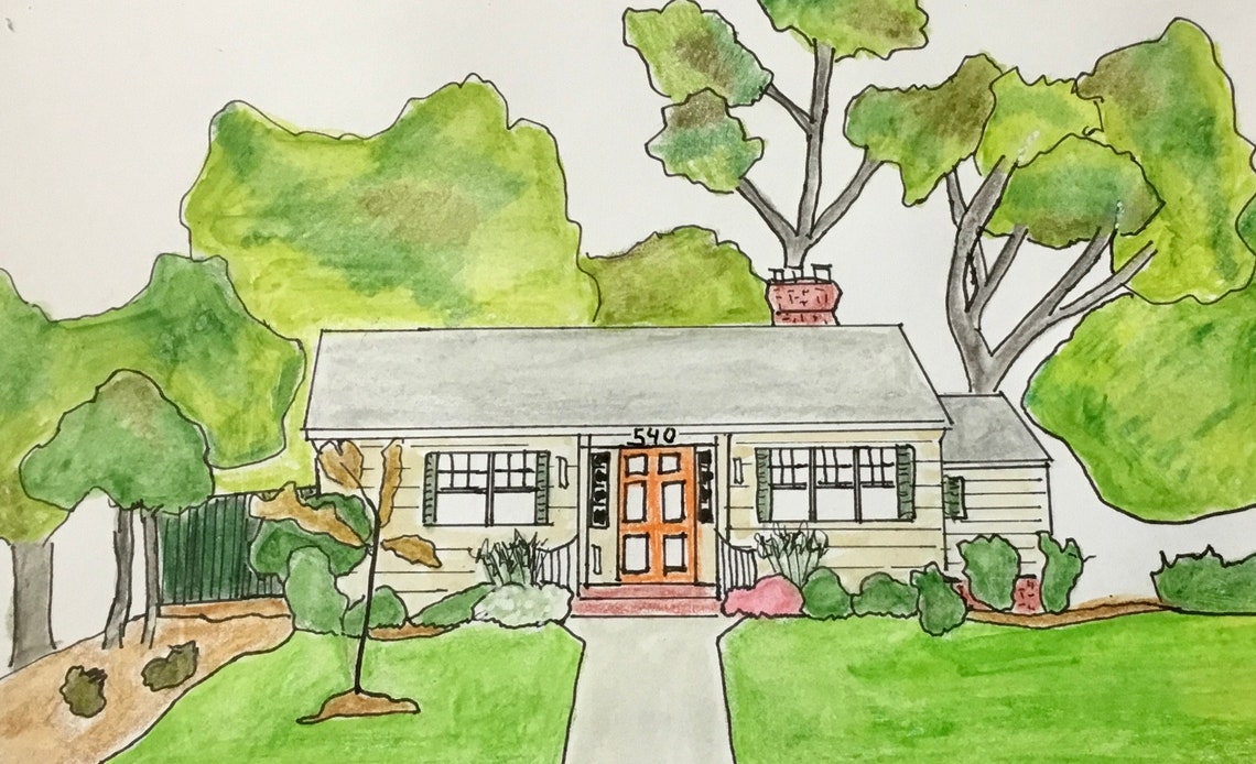 Personalized Neighborhood Map See Your House in the Center of - Etsy