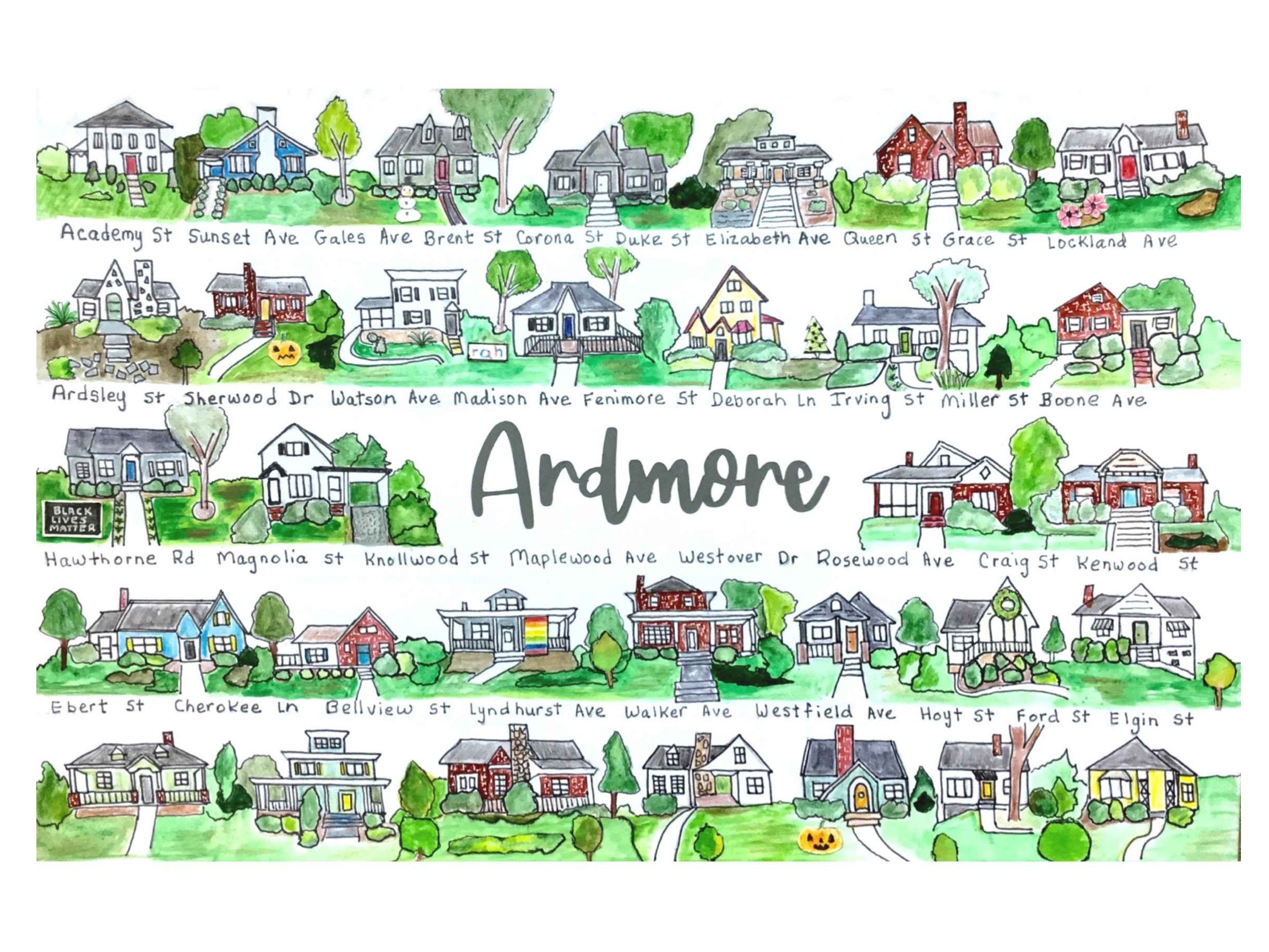 Ardmore Poster, Poster of Ardmore, Winston Salem Poster, Winston Salem ...