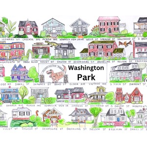 Personalized Neighborhood Map, See Your House in the Center of Your ...