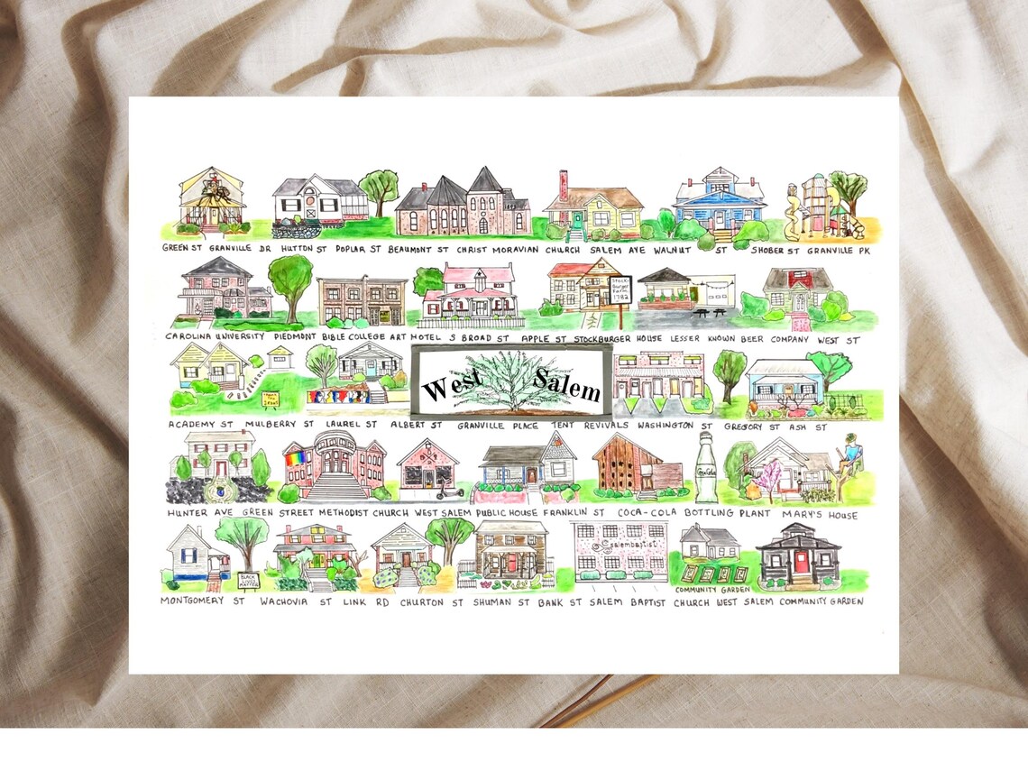 Personalized Neighborhood Map, See Your House in the Center of Your ...