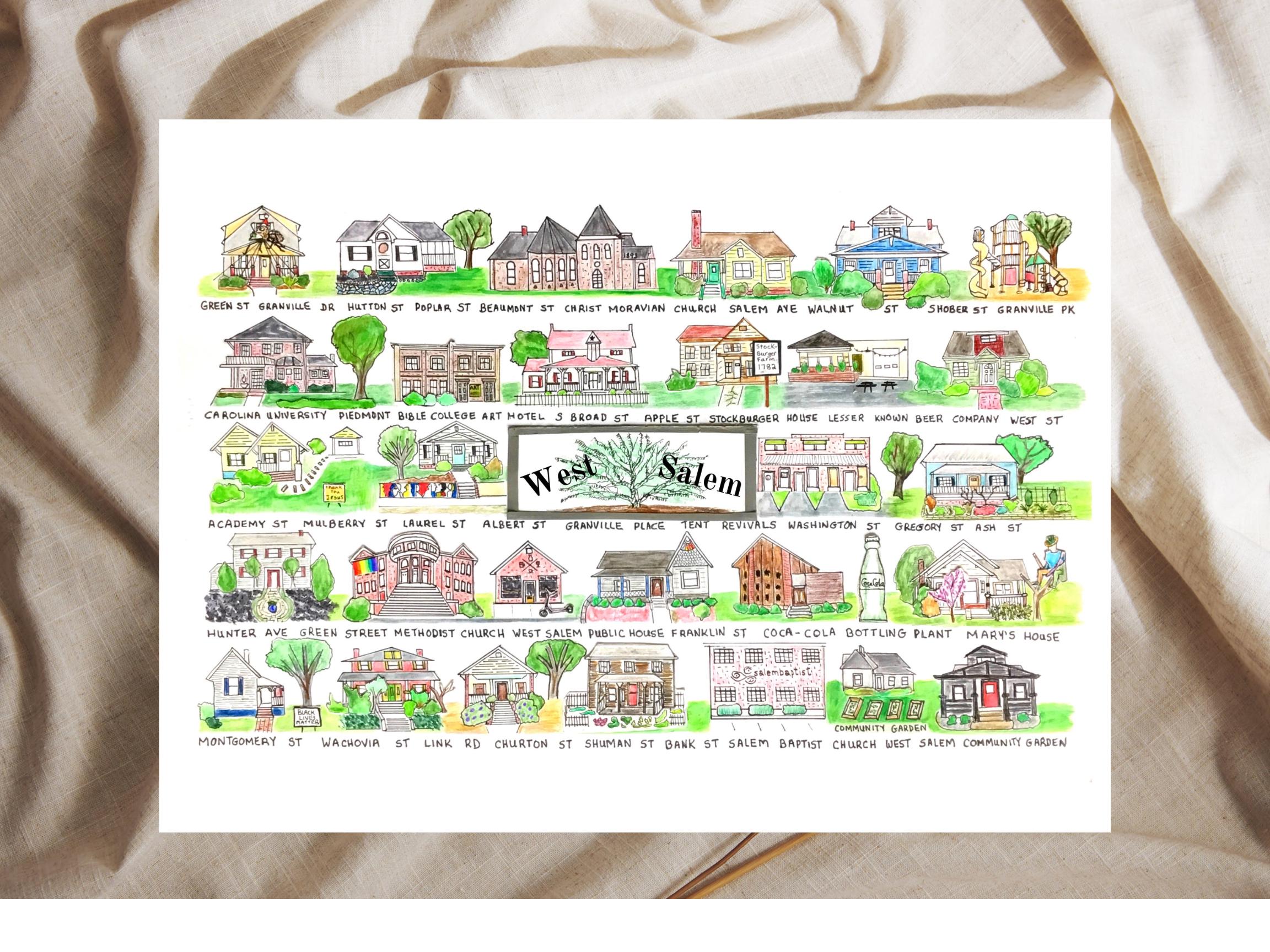 Personalized Neighborhood Map, See Your House in the Center of Your ...