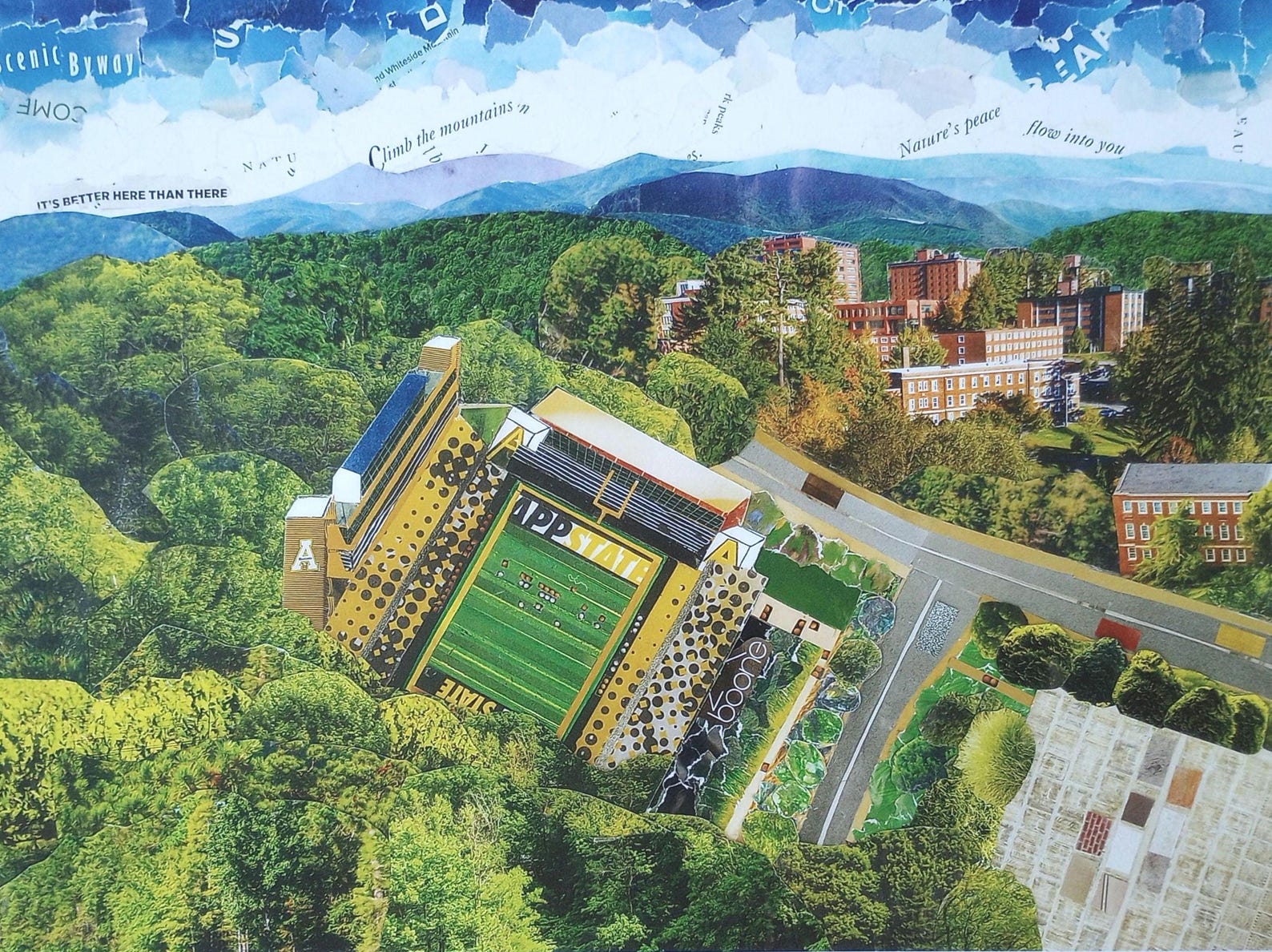 App State Football Field, Kidd Brewer Stadium, Boone NC, Appalachian ...