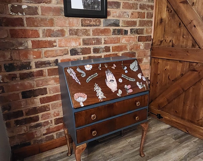 Vintage Upcycled Bureau Writing Desk - Etsy UK