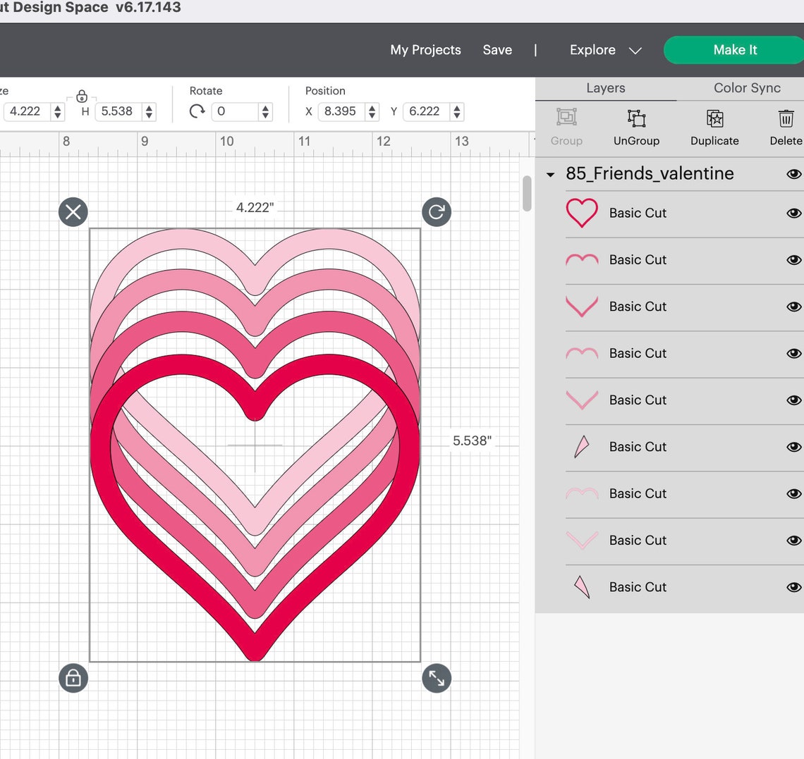 Love Hearts Valentine's SVG and PNG and More File Types Cricut ...