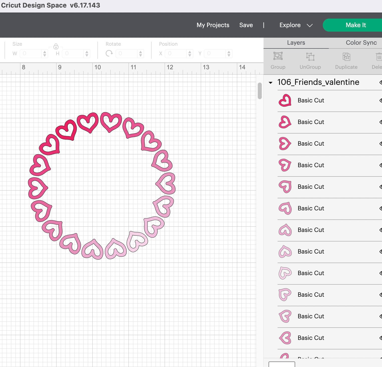 Love Hearts Valentine's SVG and PNG and More File Types Cricut ...