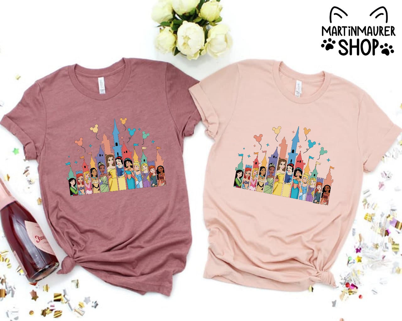 Disney Princess Sweatshirt, Disneyland Hoodie, Cinderella Belle Ariel, Princess Birthday Shirt ...