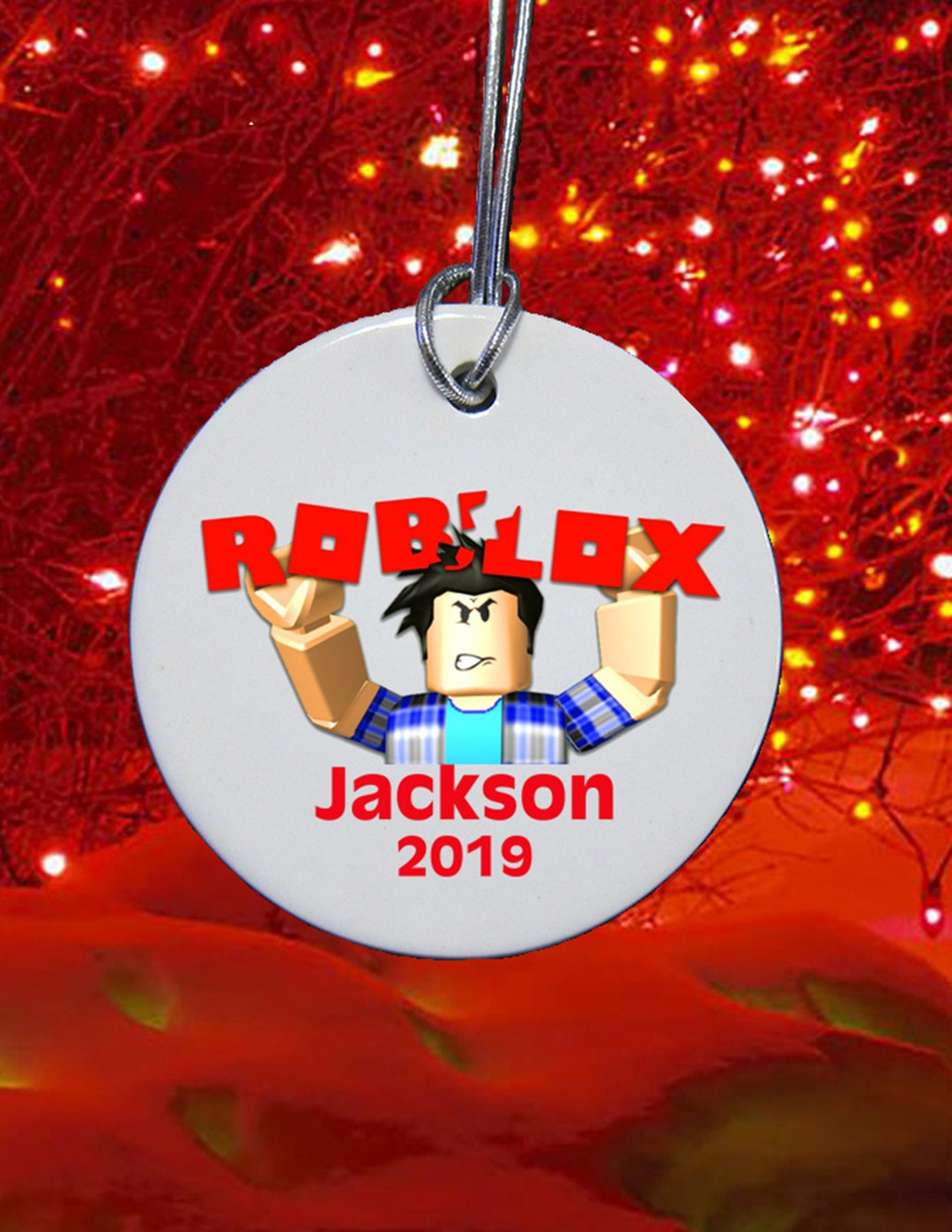2021 Roblox Boy Ceramic Personalized Christmas Ornament With Name and ...