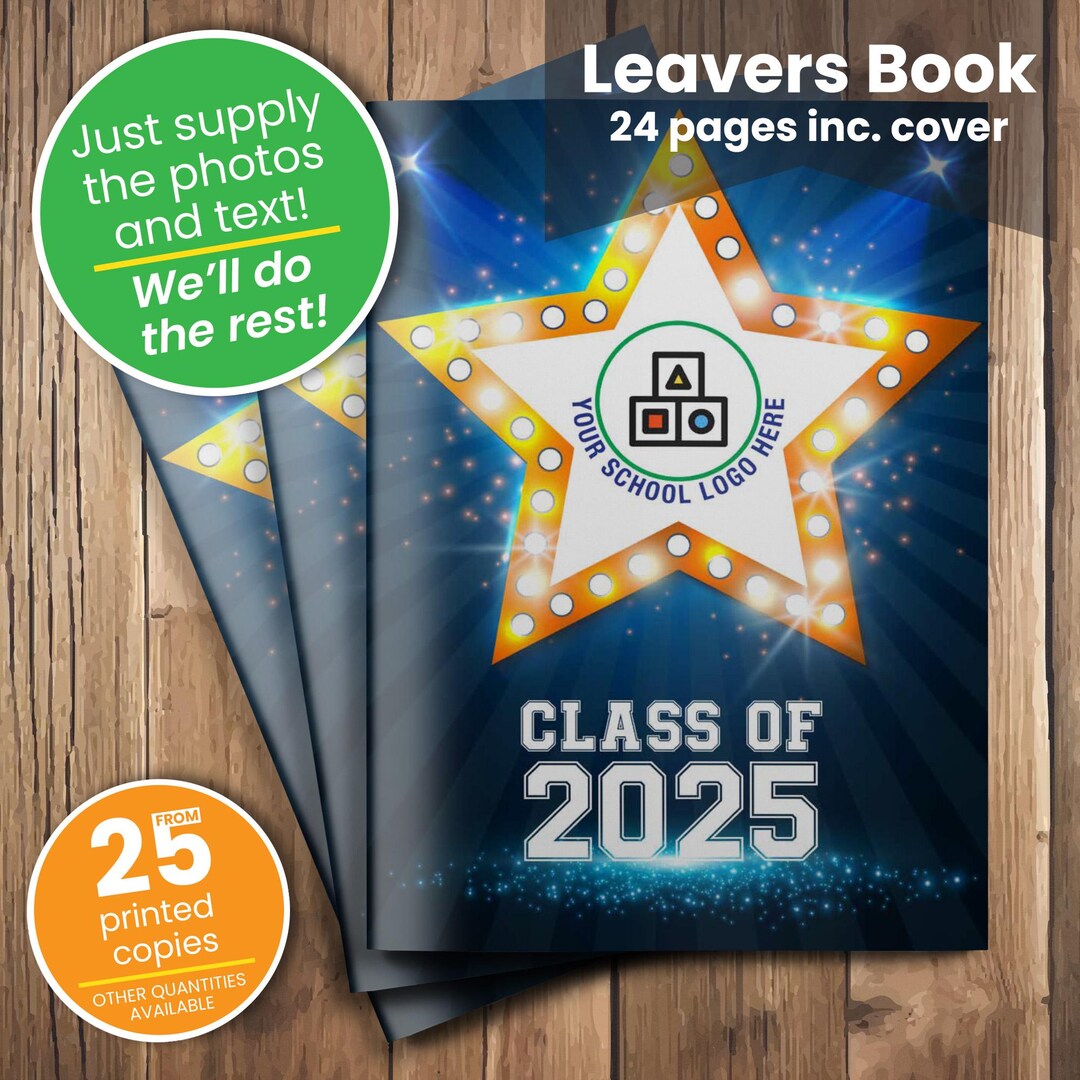 Primary School Yearbook, Leavers Book, Class of 2025, A4, Colour ...