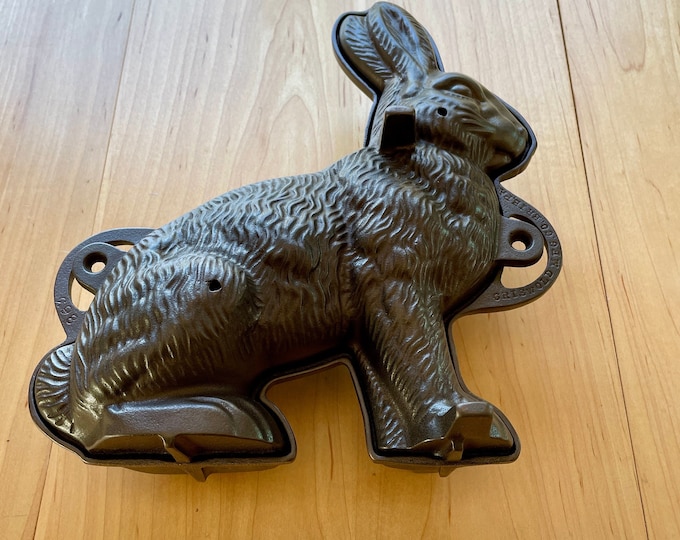 Rare-griswold Cast Iron Rabbit Cake Mold - Etsy