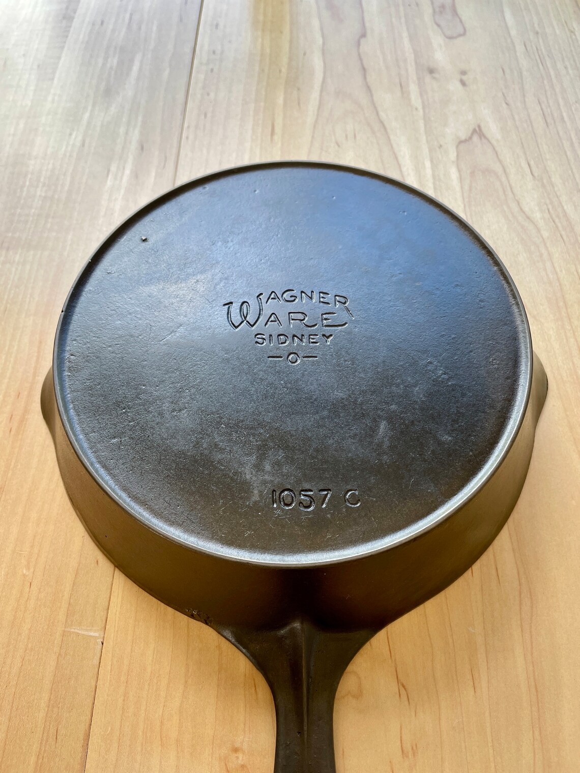 Wagner Ware #7 Cast Iron Skillet W/ Stylized Logo & Heat Ring - Etsy