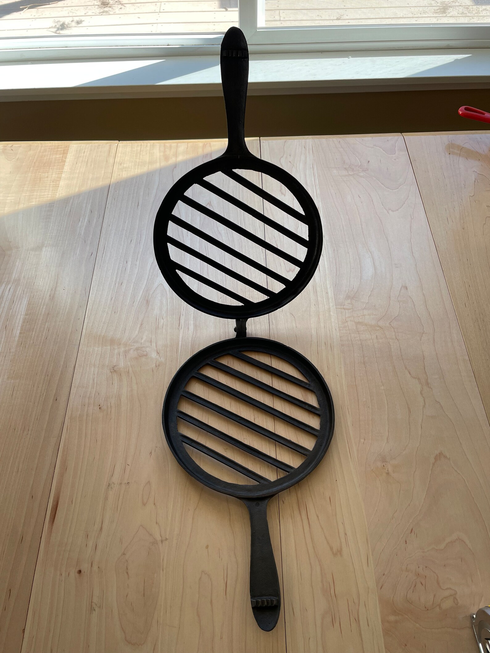 Rare! Russell’s Patent 1867 Cast Iron Hinged Double Broiler - Etsy