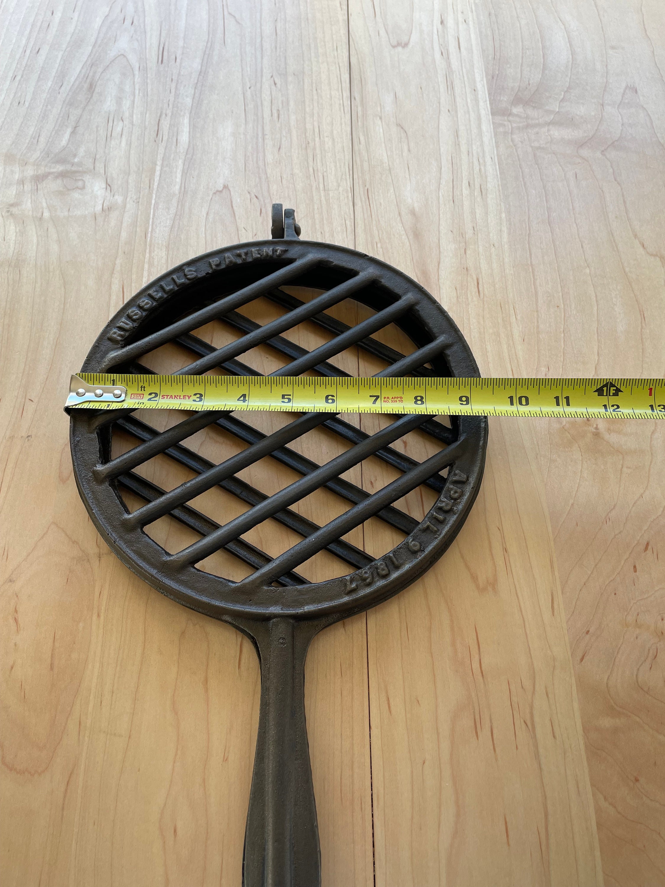 Rare! Russell’s Patent 1867 Cast Iron Hinged Double Broiler - Etsy