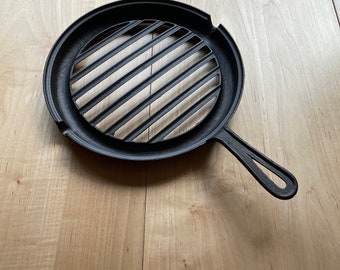 RARE! 1877 Double Broiler Cast Iron Pan - Etsy