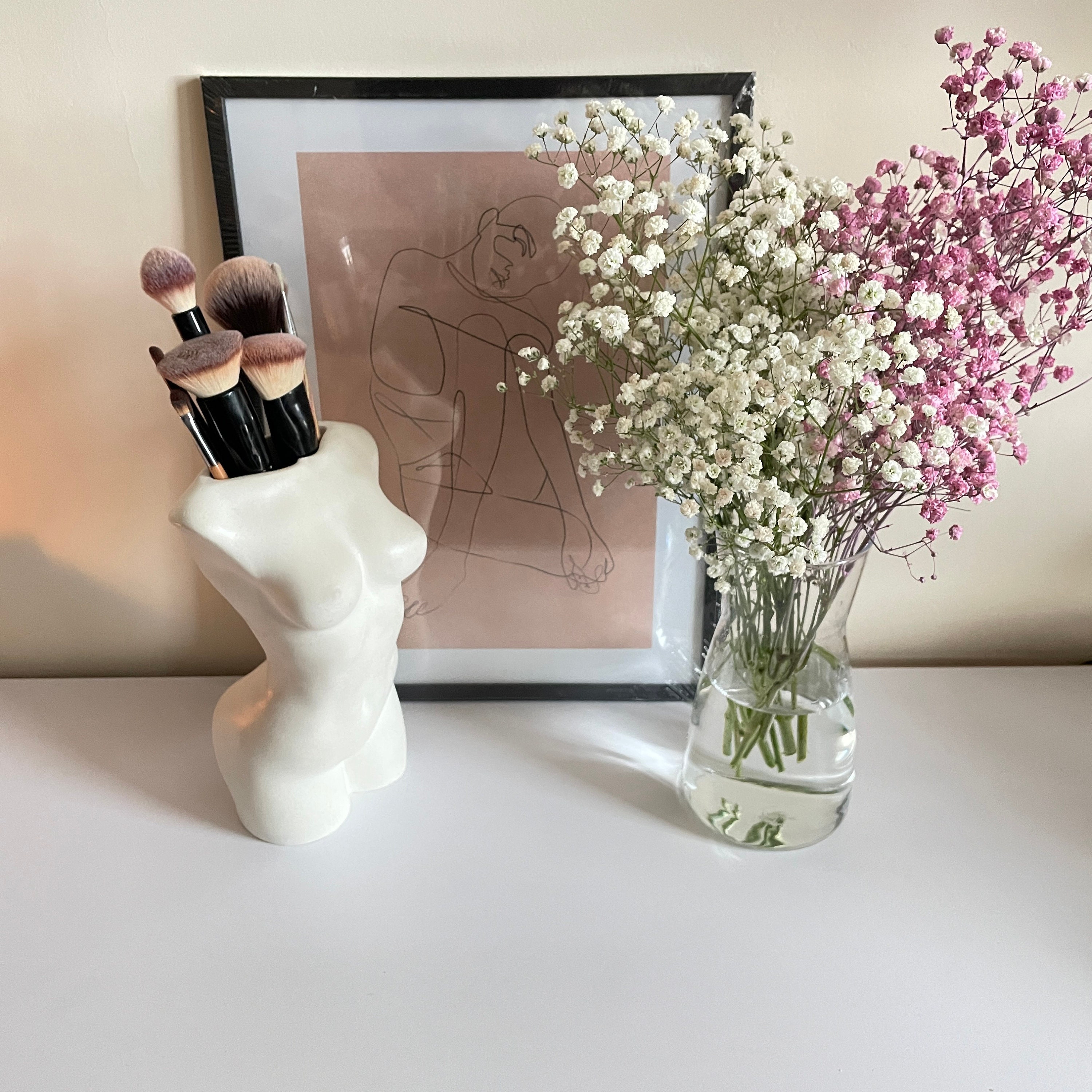 Nude Women Figure Vase Modern Vase Female Form Vase Home Decor Goddess ...