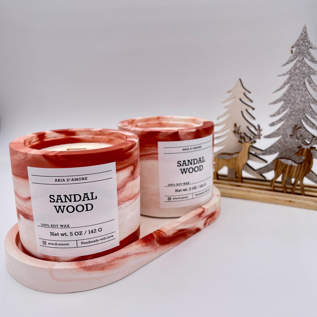 2 Scented Soy Candle Set Scented Candles Handmade Natural Soy Candle ...