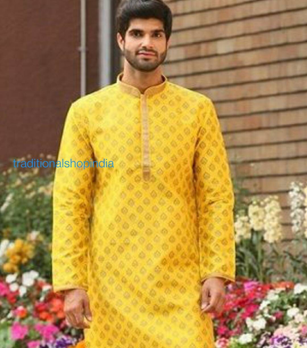 Indian Wedding Kurta Pajama Diwali Festival Kurta - Etsy