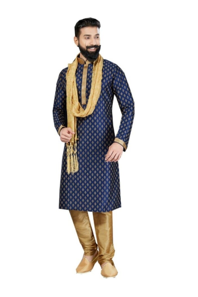 Mens Traditional Kurta Pajama Silk Wedding Kurta Pajama Raw - Etsy