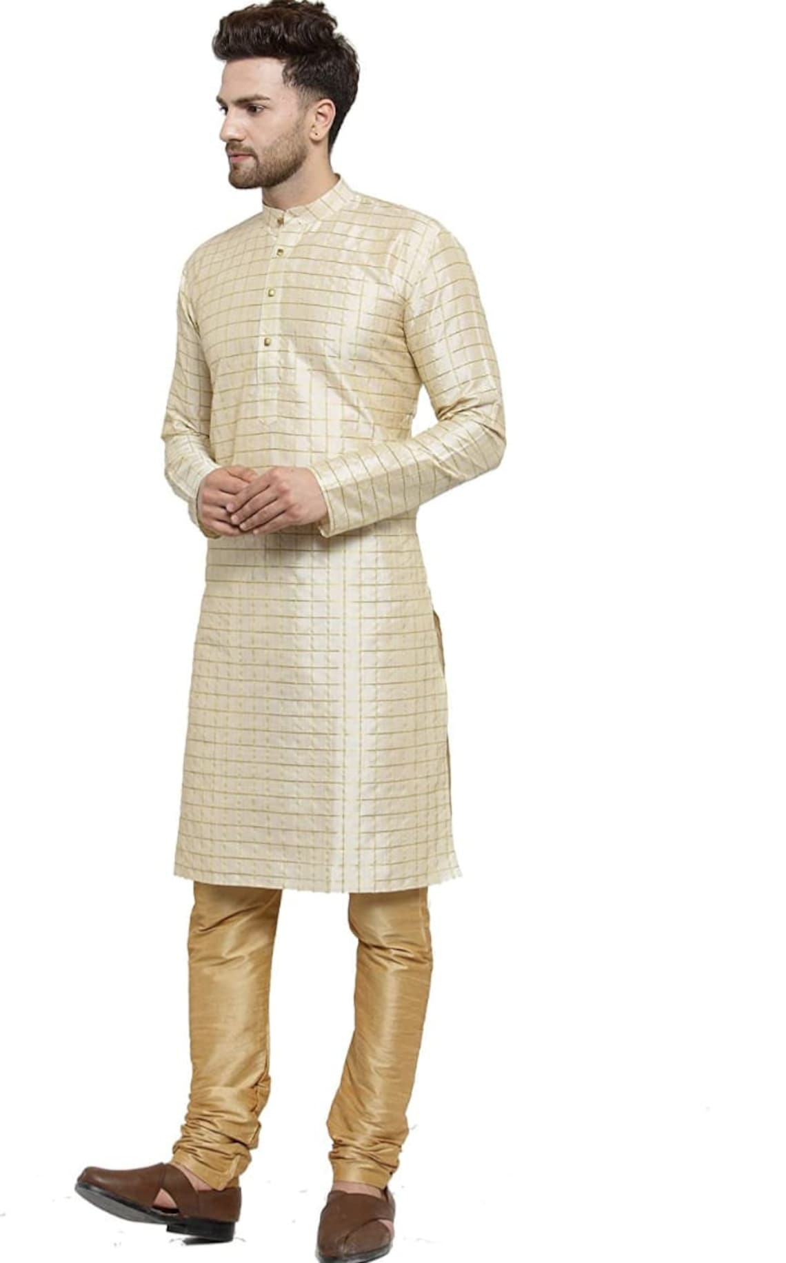 Mens Traditional Kurta Pajama Silk Wedding Kurta Pajama Raw - Etsy
