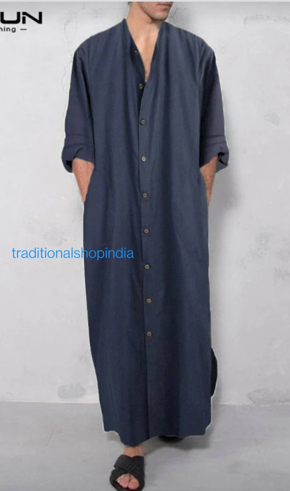 Men's Kaftan. Men's Robeindian Men's Robe - Etsy