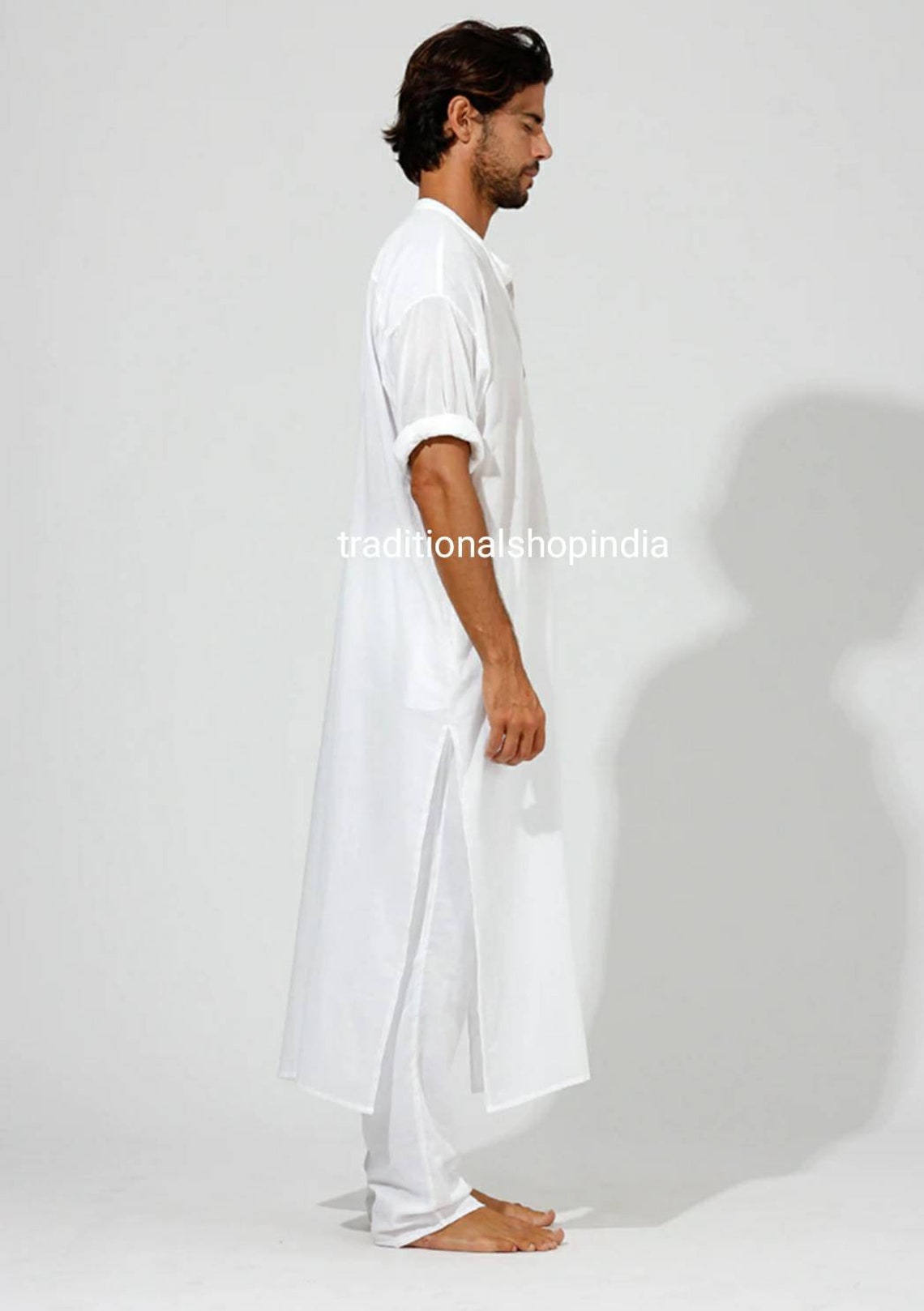 Indian Mens Robe Kaftan Long Kaftan Hand Made Kaftan Etsy