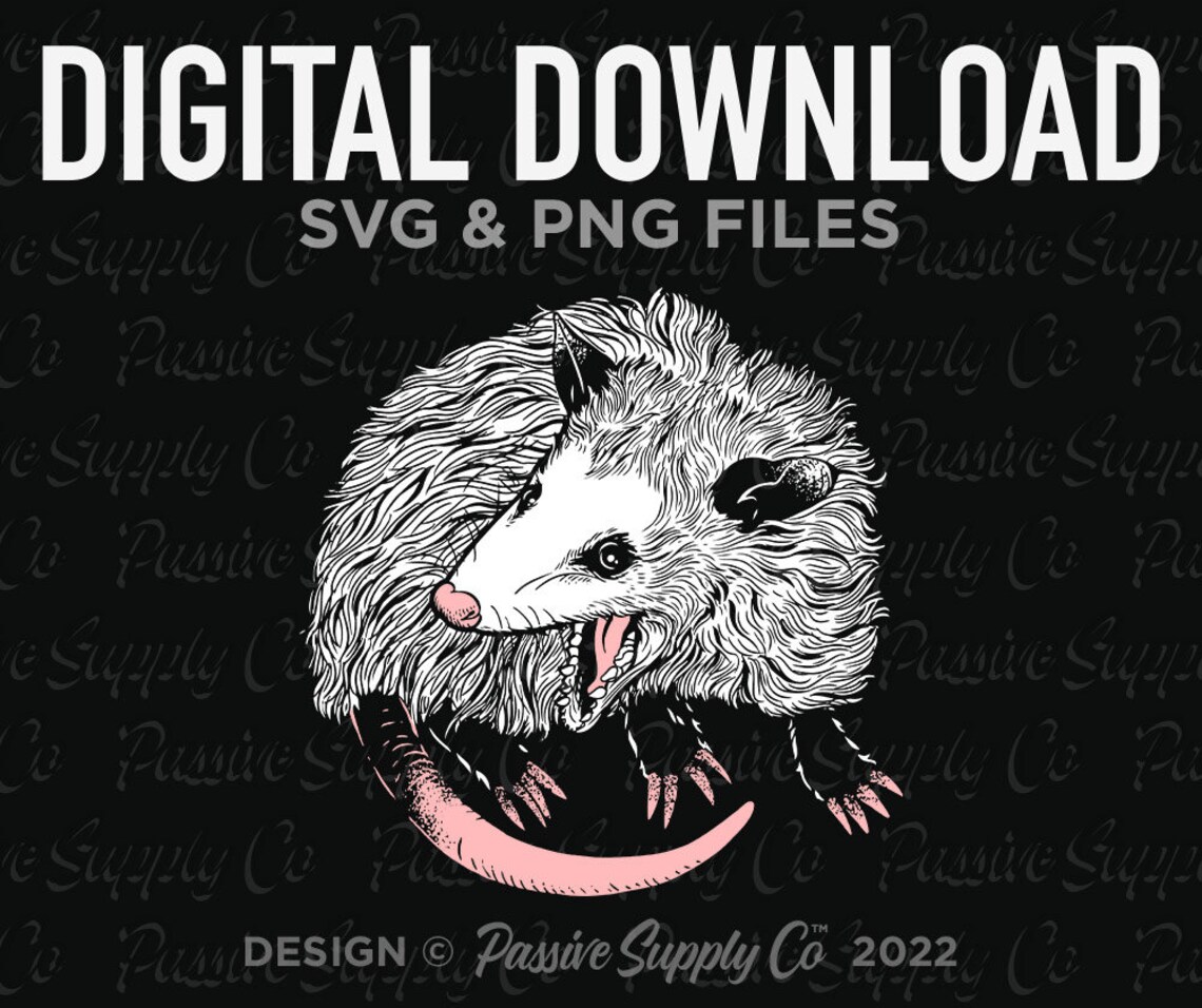 Awesome Possum Scream at Own Ass SVG Artwork PREMIUM Possum - Etsy