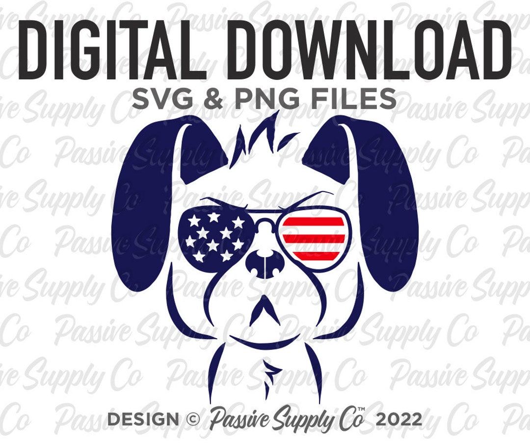 Patriot Puppy Svg Patriotic Dog Png - Print on Demand, POD Design ...