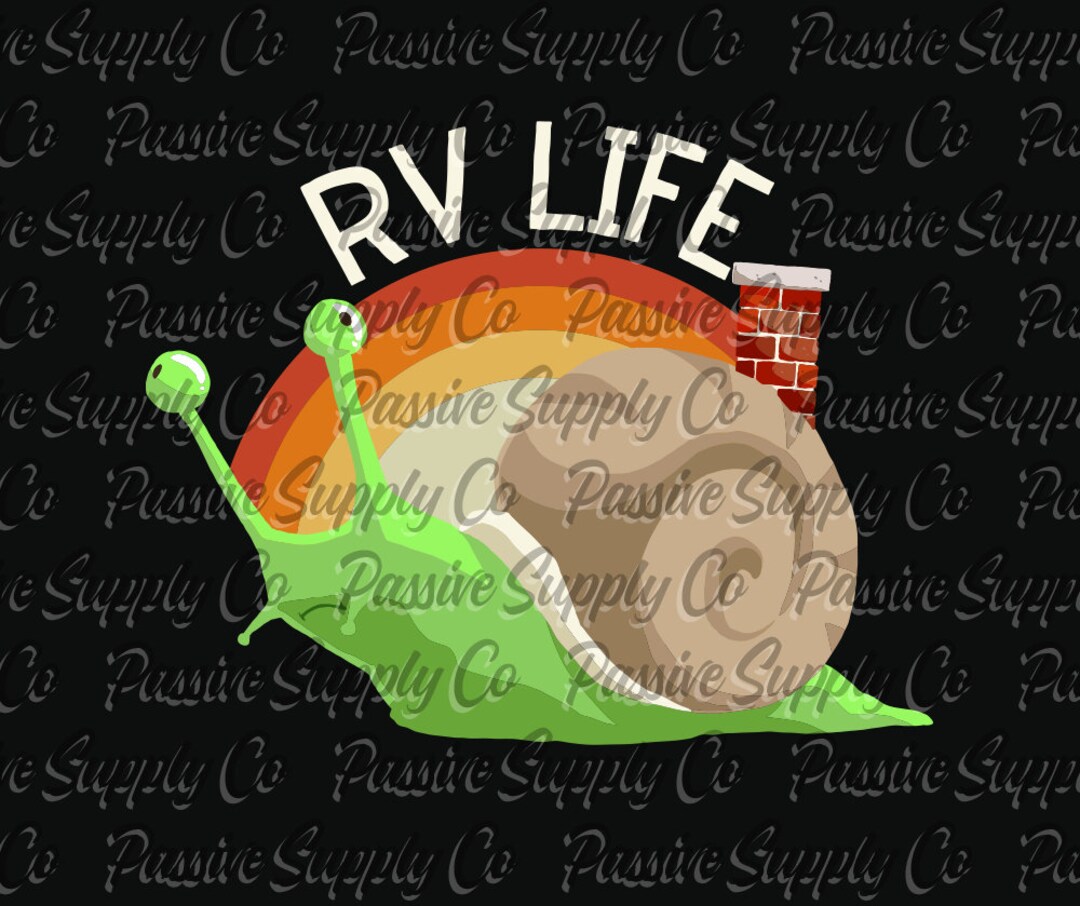 RV Snail Svg Snail Png - Print on Demand, POD Design, Digital Download ...