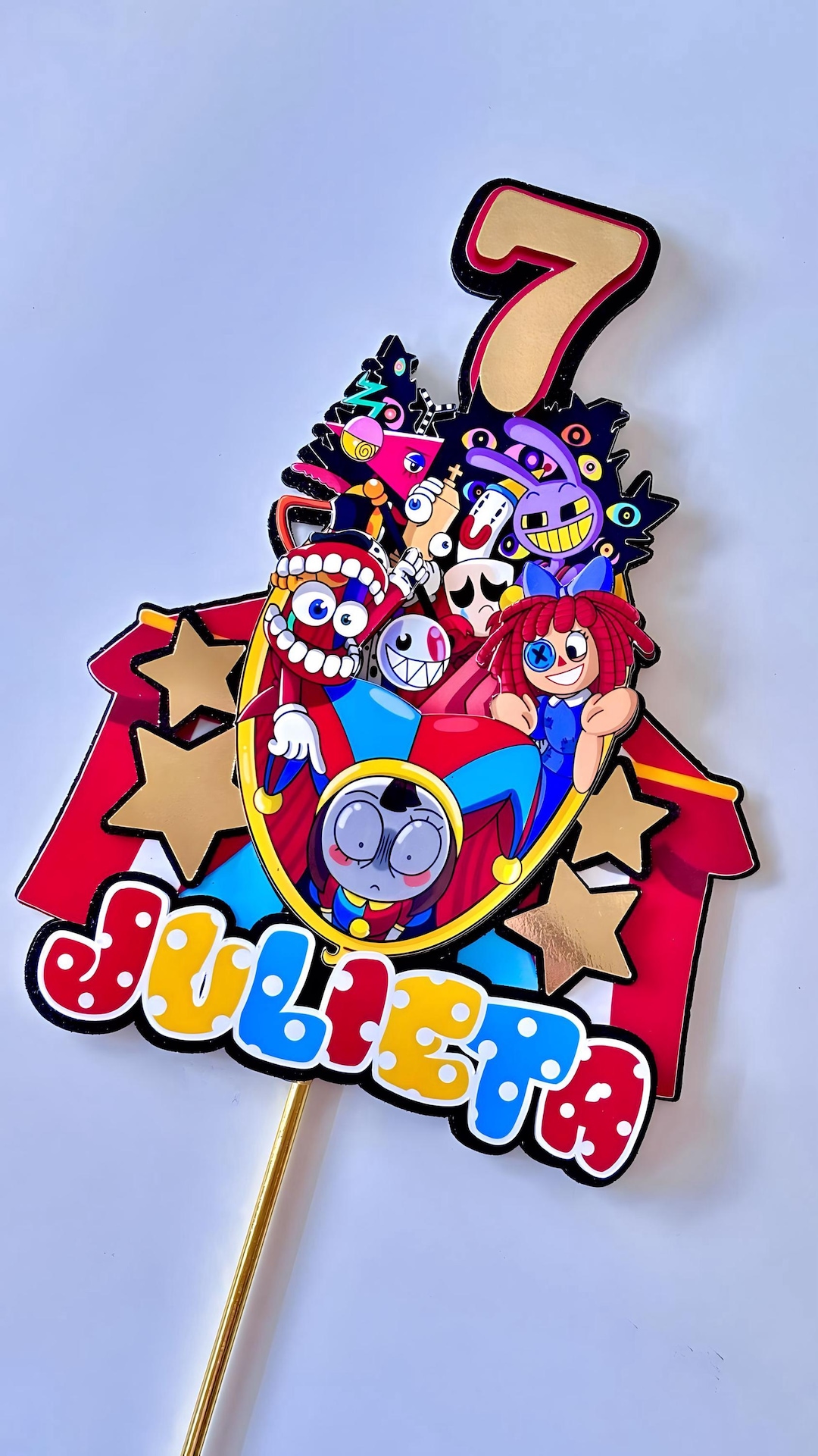 Digital Circus Cake Topper - Etsy