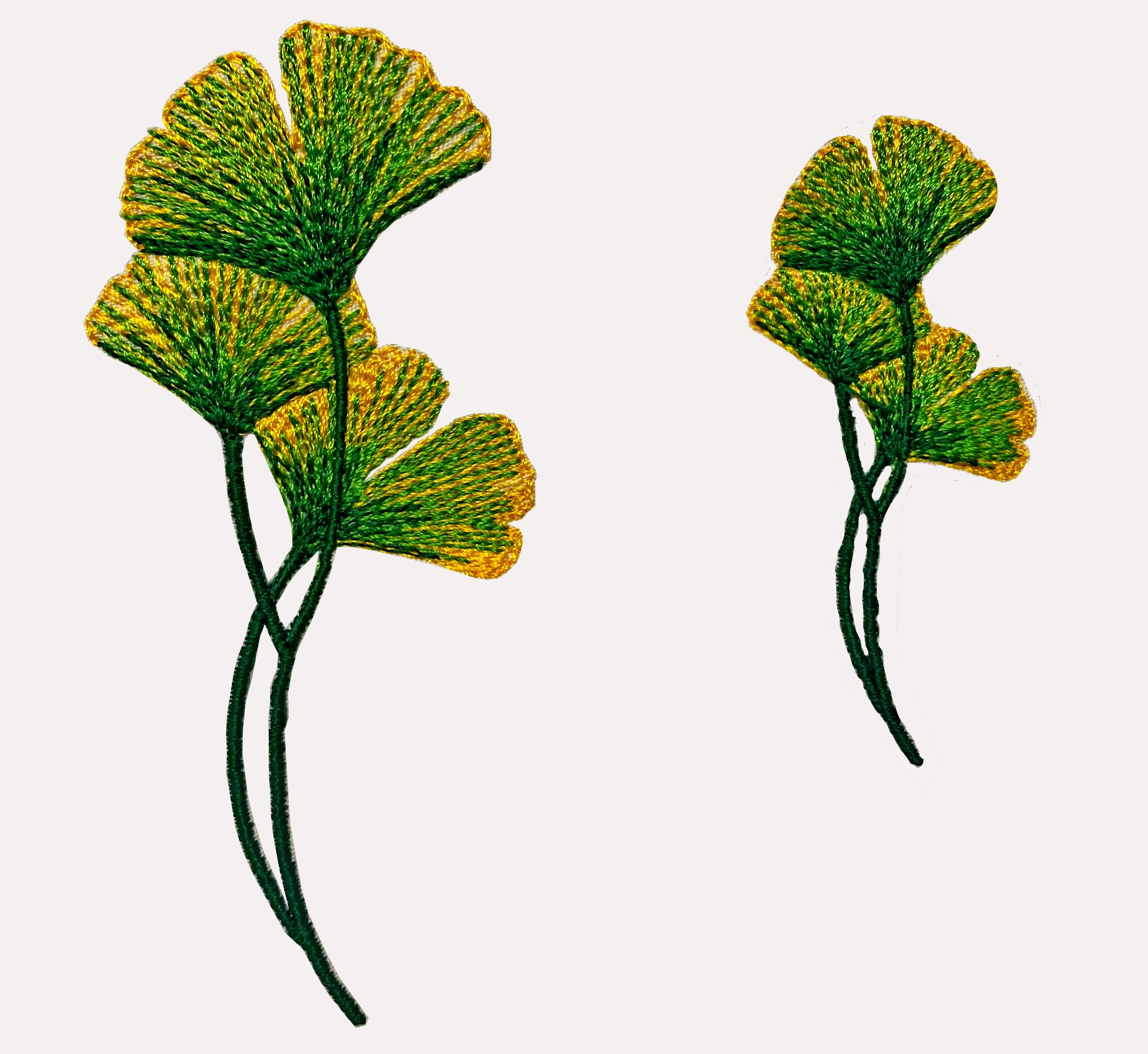 Ginko Machine Embroidery Design, 2 Sizes, Light Design, Instant ...