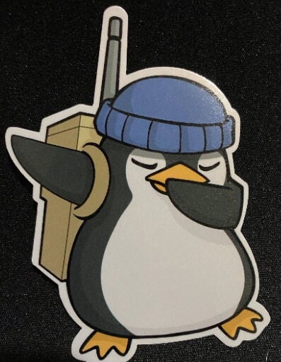 Surprised Penguin Spray Sticker Dabbing Penguin Spray - Etsy UK