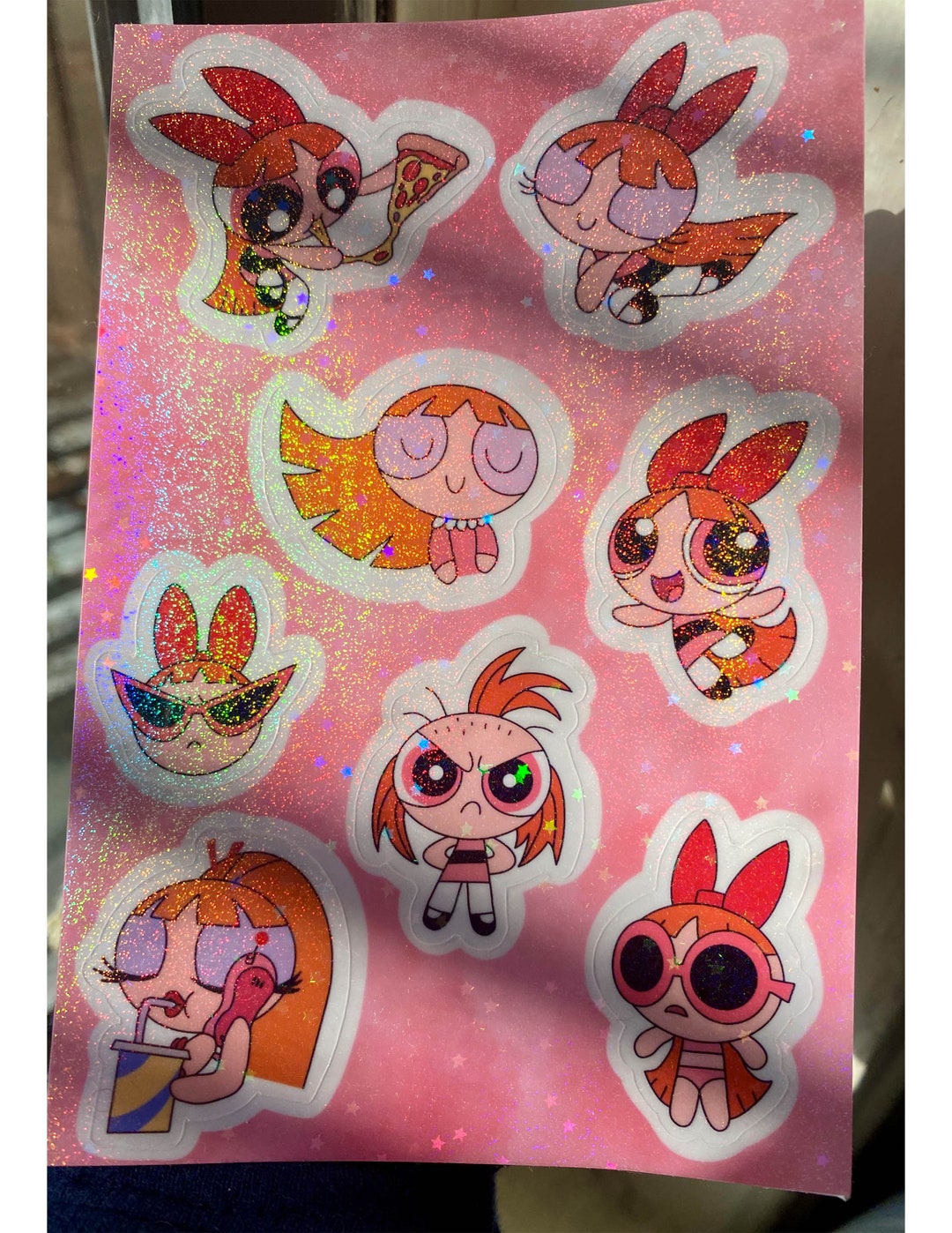 Pink Blossom Clear Sticker Sheet, Pink Blossom Scrapbook Sticker Sheet ...