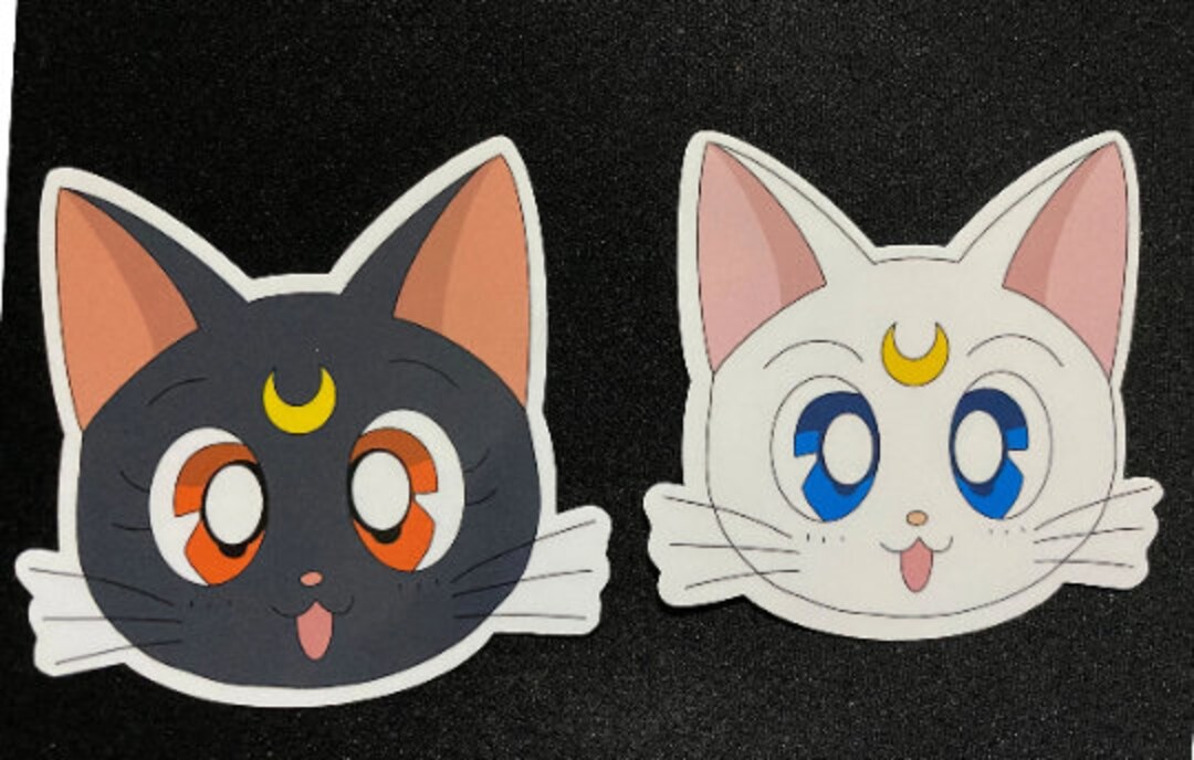 Luna & Art.emis Sticker, Anime Sticker Pack, Glossy Die Cut ...