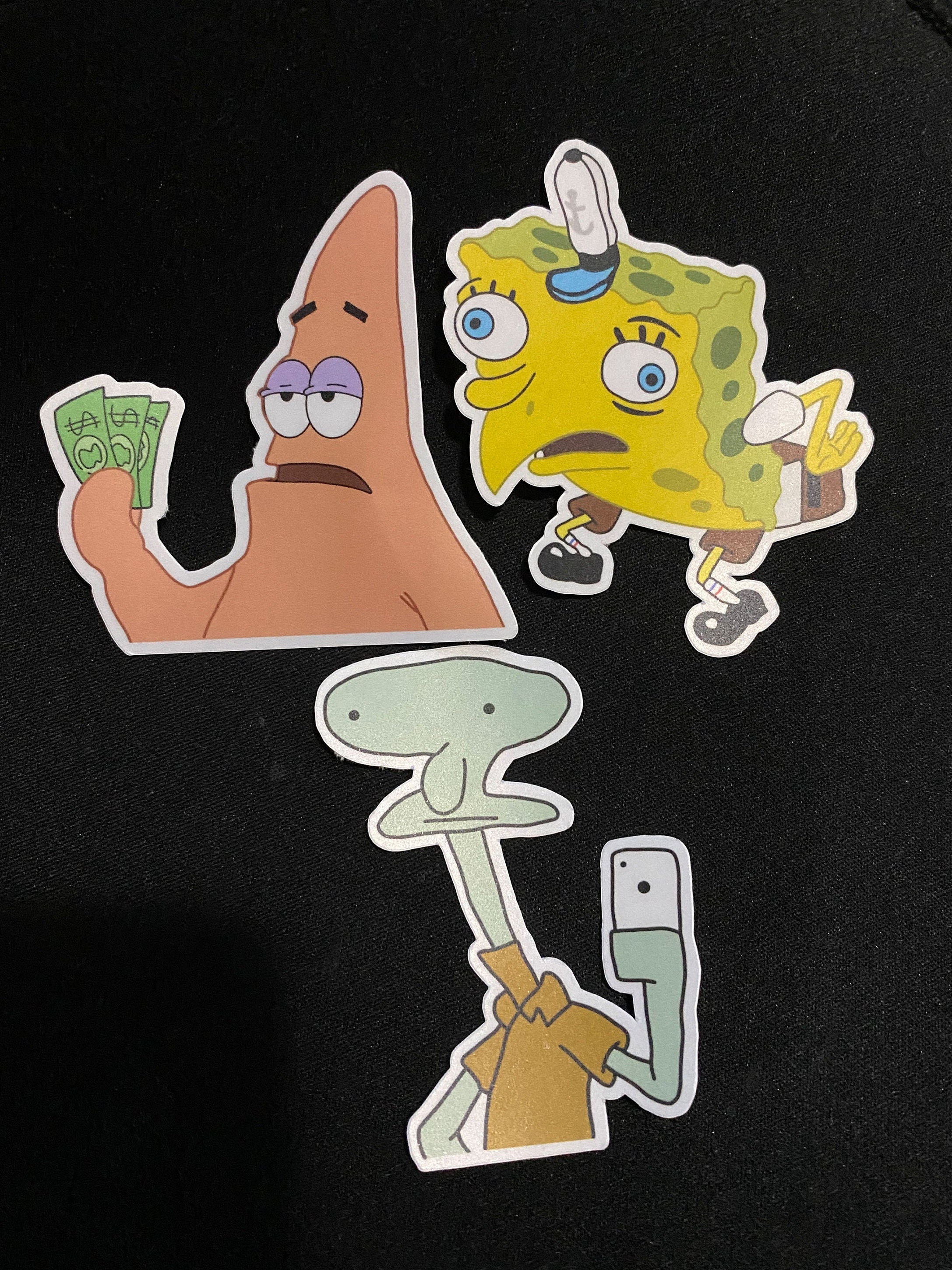 Spongebob & Friends Sticker Pack Meme Sticker Pack Matte Die | Etsy