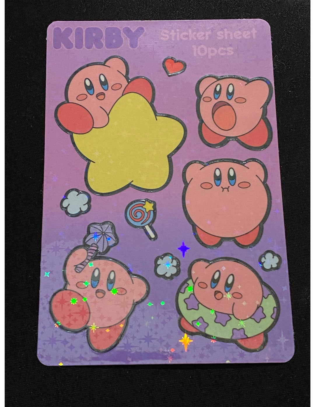 Pink Bubble Sticker, Anime Waterproof Sticker Sheet, Holographic Vinyl ...