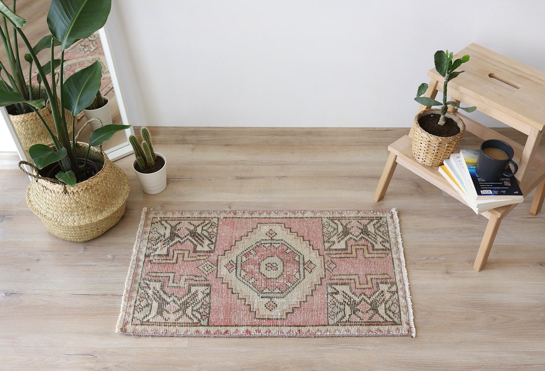 Turkish Rug 2x3, Turkish Mini Rug, Vintage Mini Rug, Oushak Mini Rug ...
