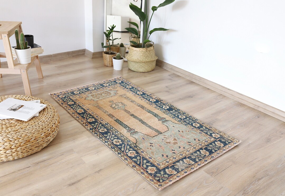 2x4 Rug, Vintage Small Rug, Oushak Small Rug,turkish Rug 2x4,vintage ...