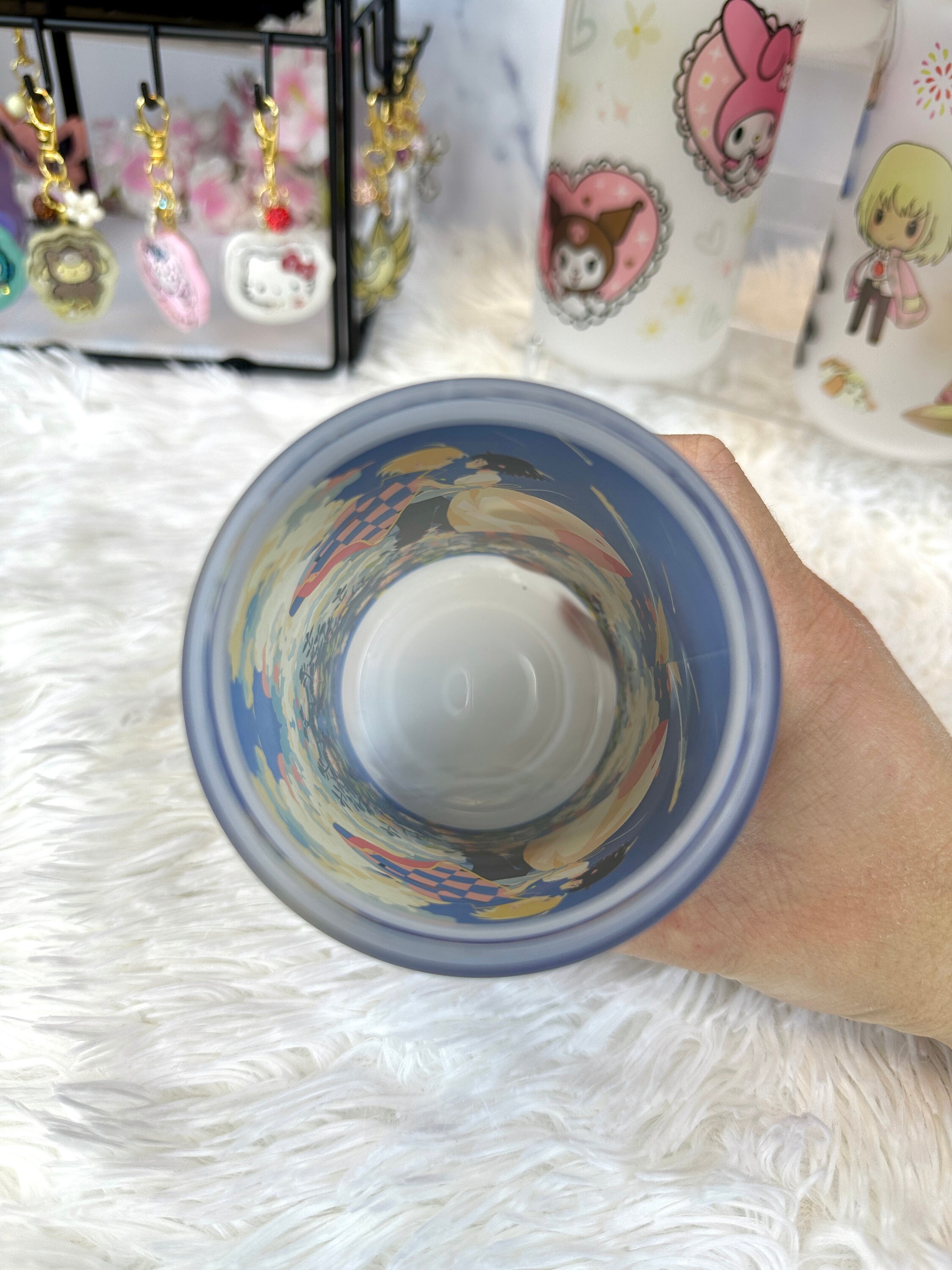 Anime Inspired Frosted Glass Cup Anime Glass Cans Anime Cup Anime ...