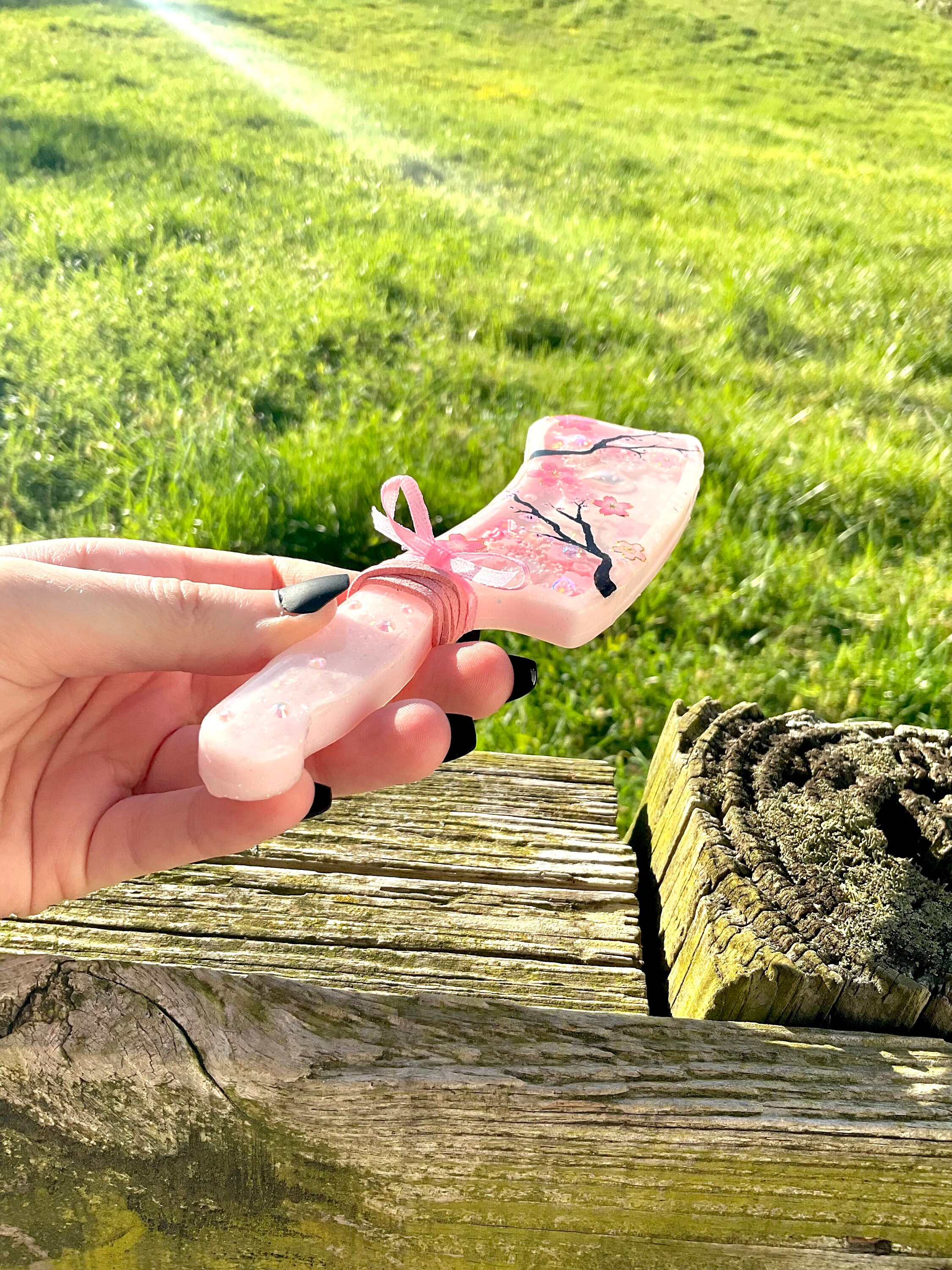 Sakura Pink Shaker Cleaver - Etsy