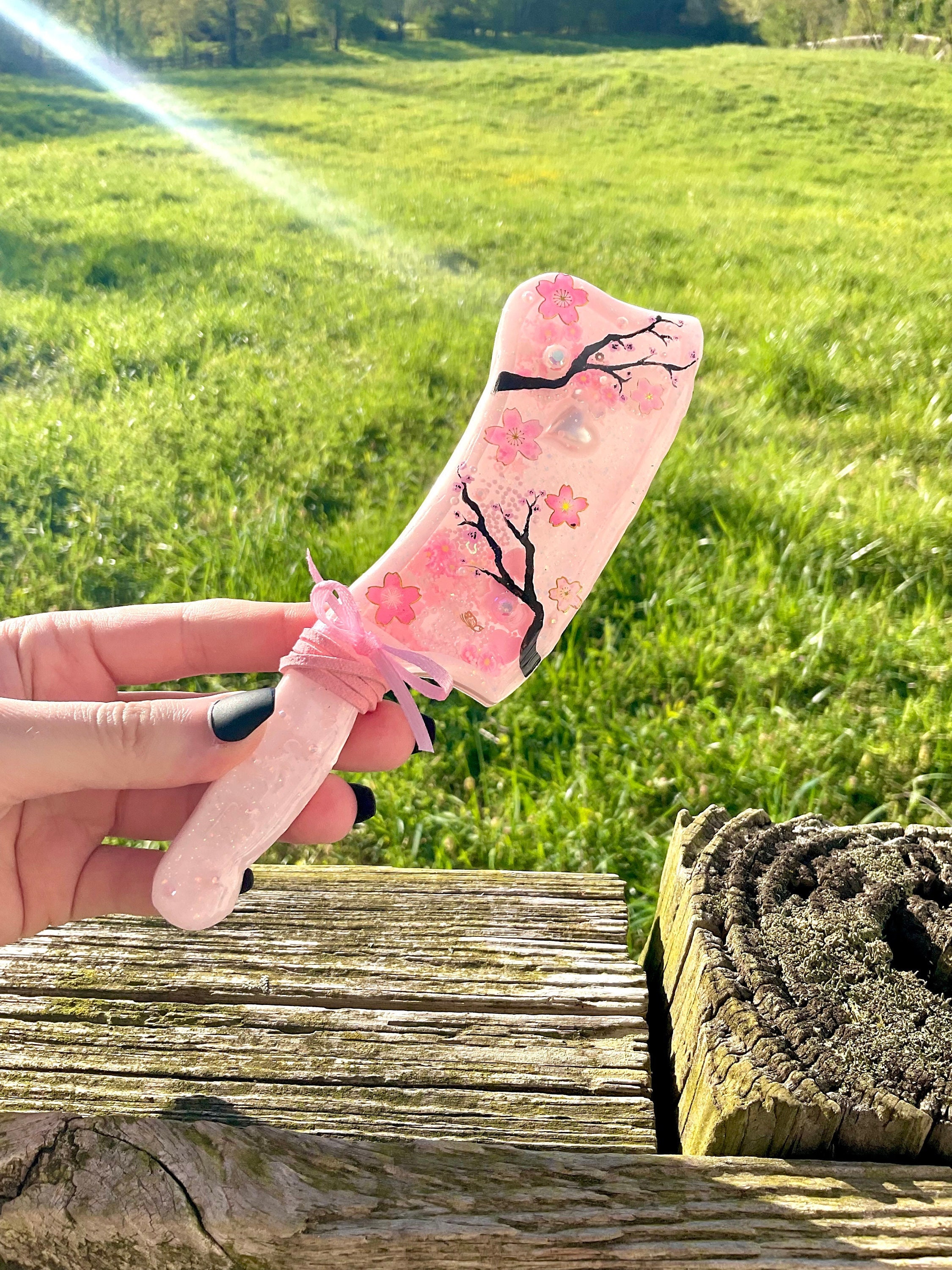 Sakura Pink Shaker Cleaver - Etsy