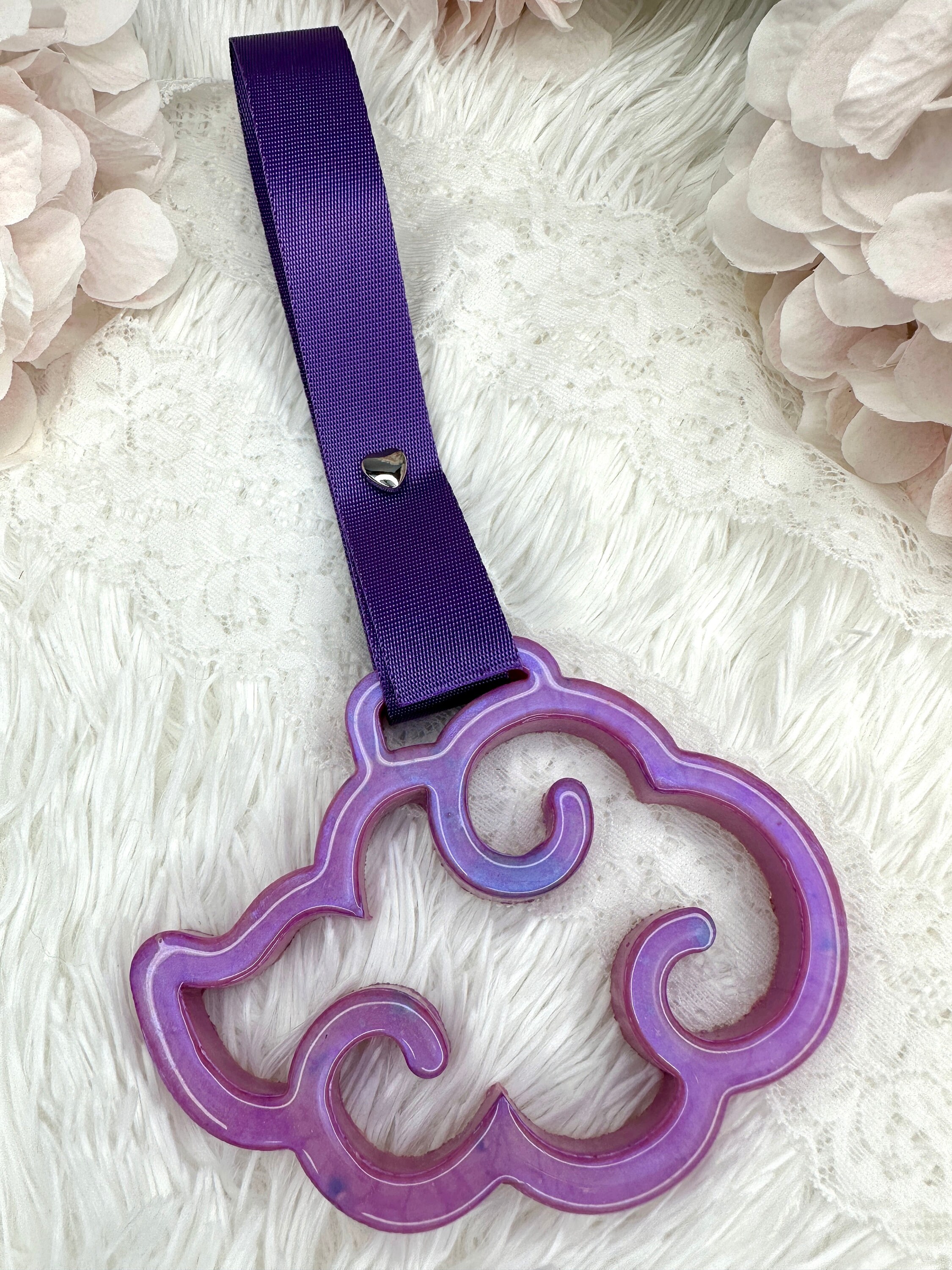 Holographic Purple Akatsuki Cloud Tsurikawa Anime Car - Etsy