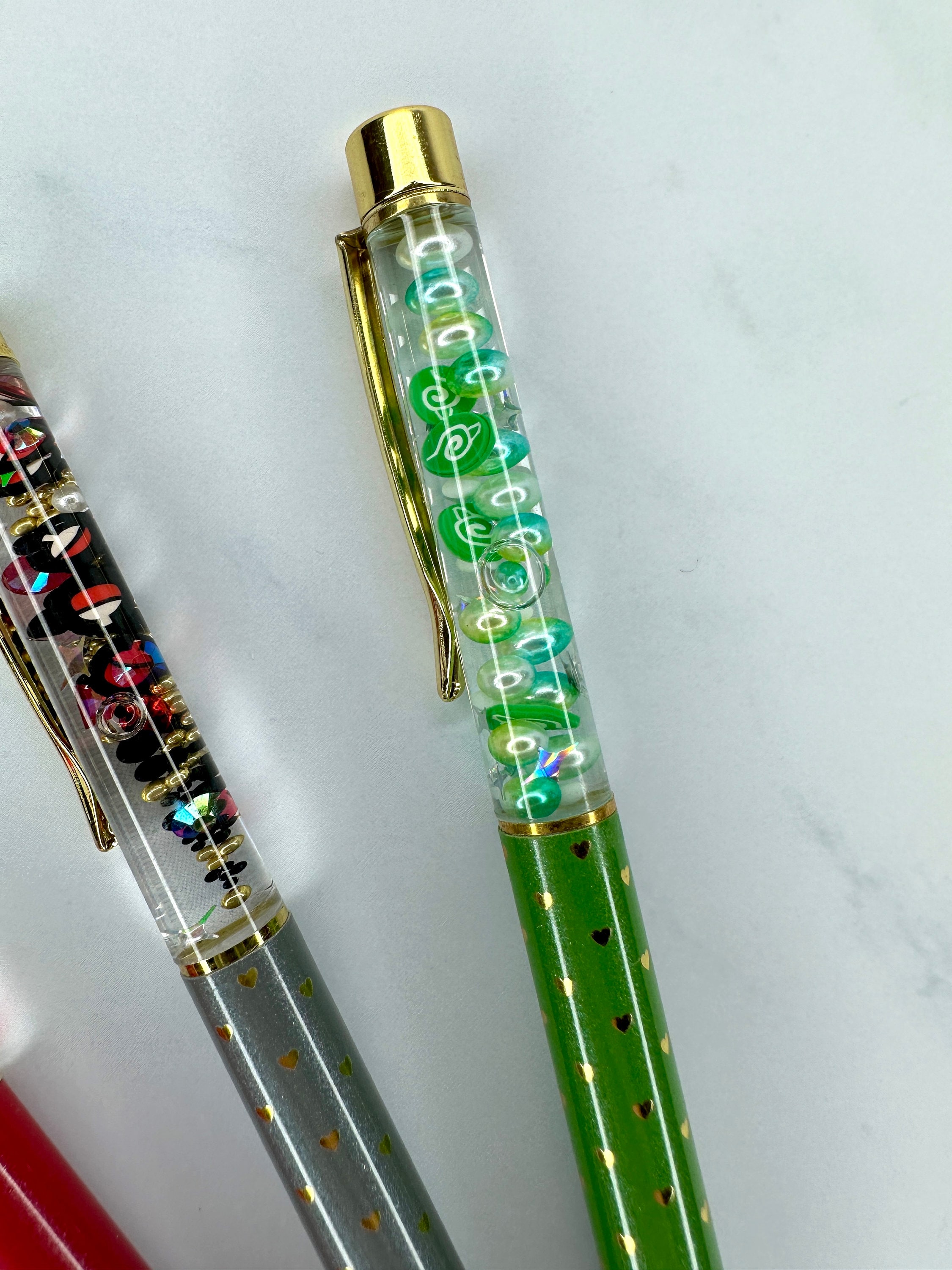 Anime Inspired Floating Pens Anime Floating Pen Snowglobe Pen Anime ...