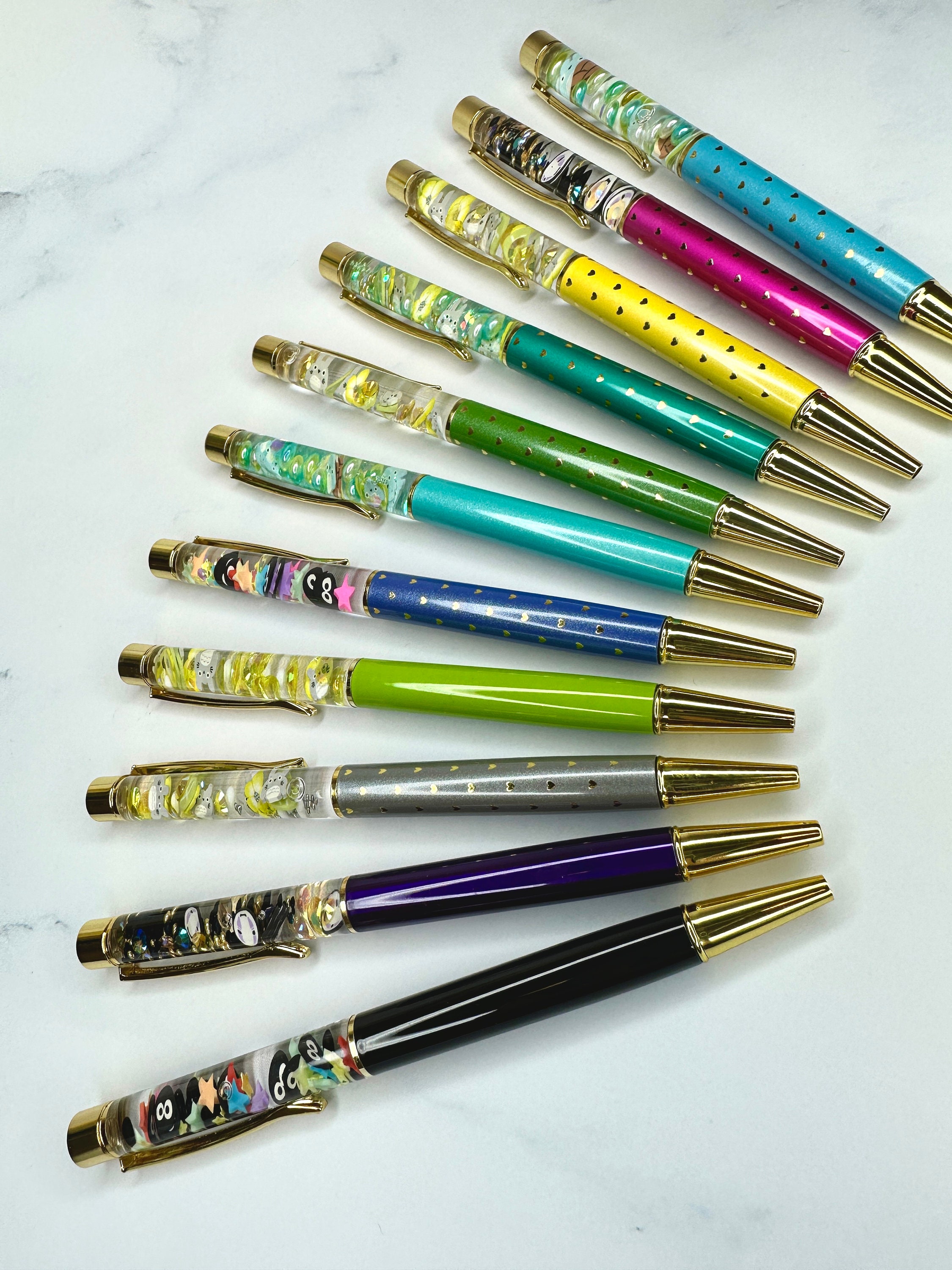 BACK IN STOCK Anime Inspired Float Pen Snow Globe Pen Anime Floating ...