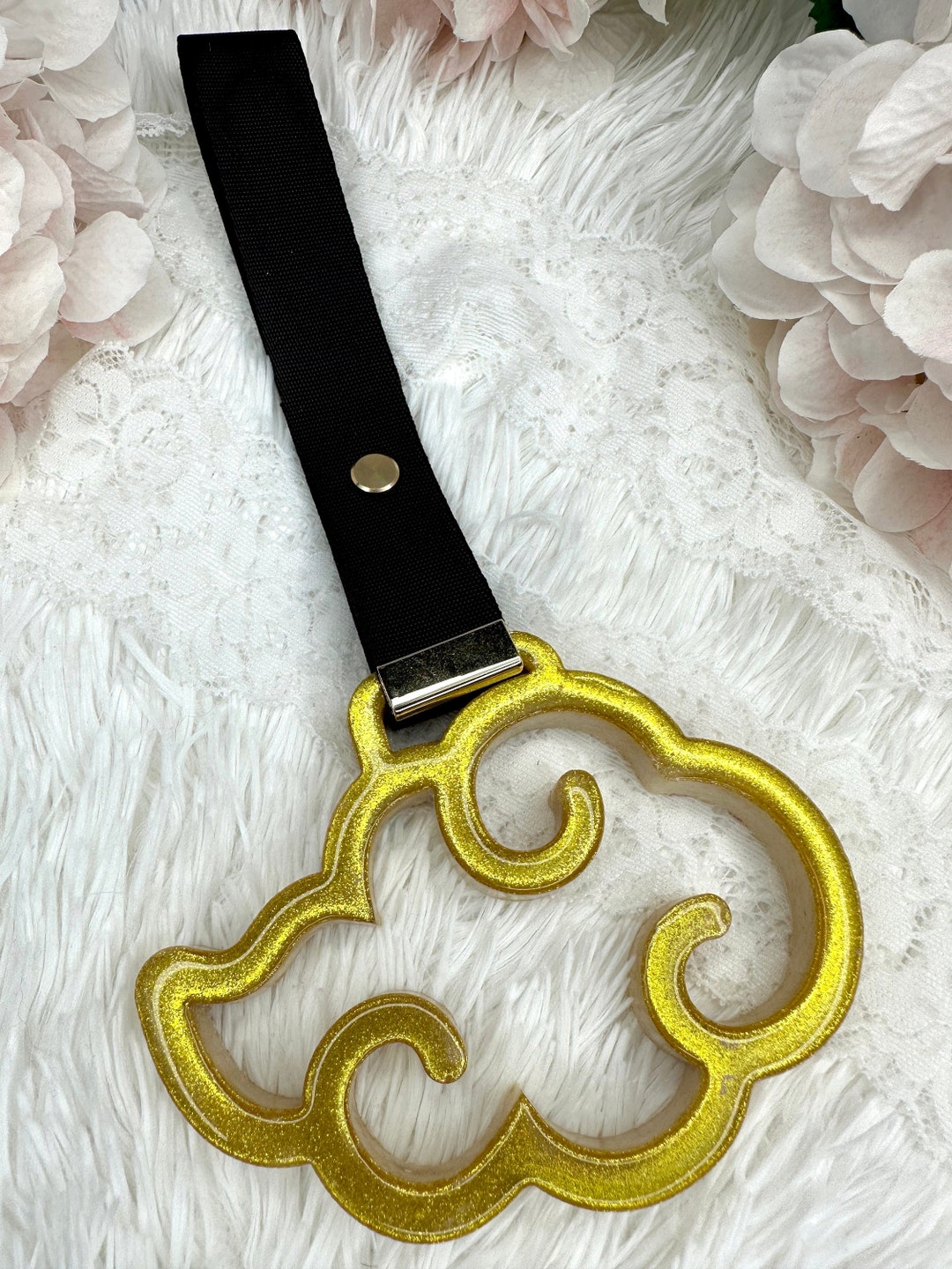 Gold Akatsuki Cloud Tsurikawa | Anime Car Accessories | Akatsuki Car ...
